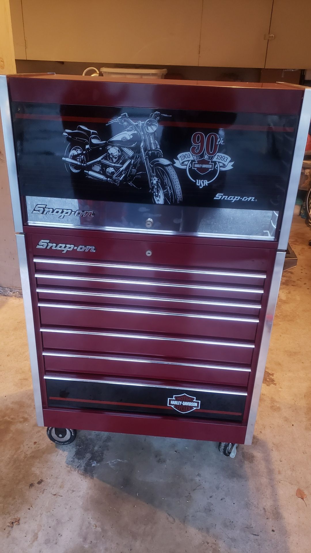 90th Anniversary Harley Davidson Snap On Tool Box for Sale in Redwood ...