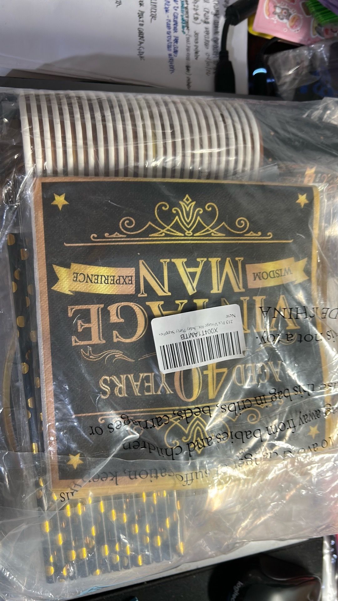 40th Birthday Vintage Man Party Supplies for Sale in San Antonio, TX ...