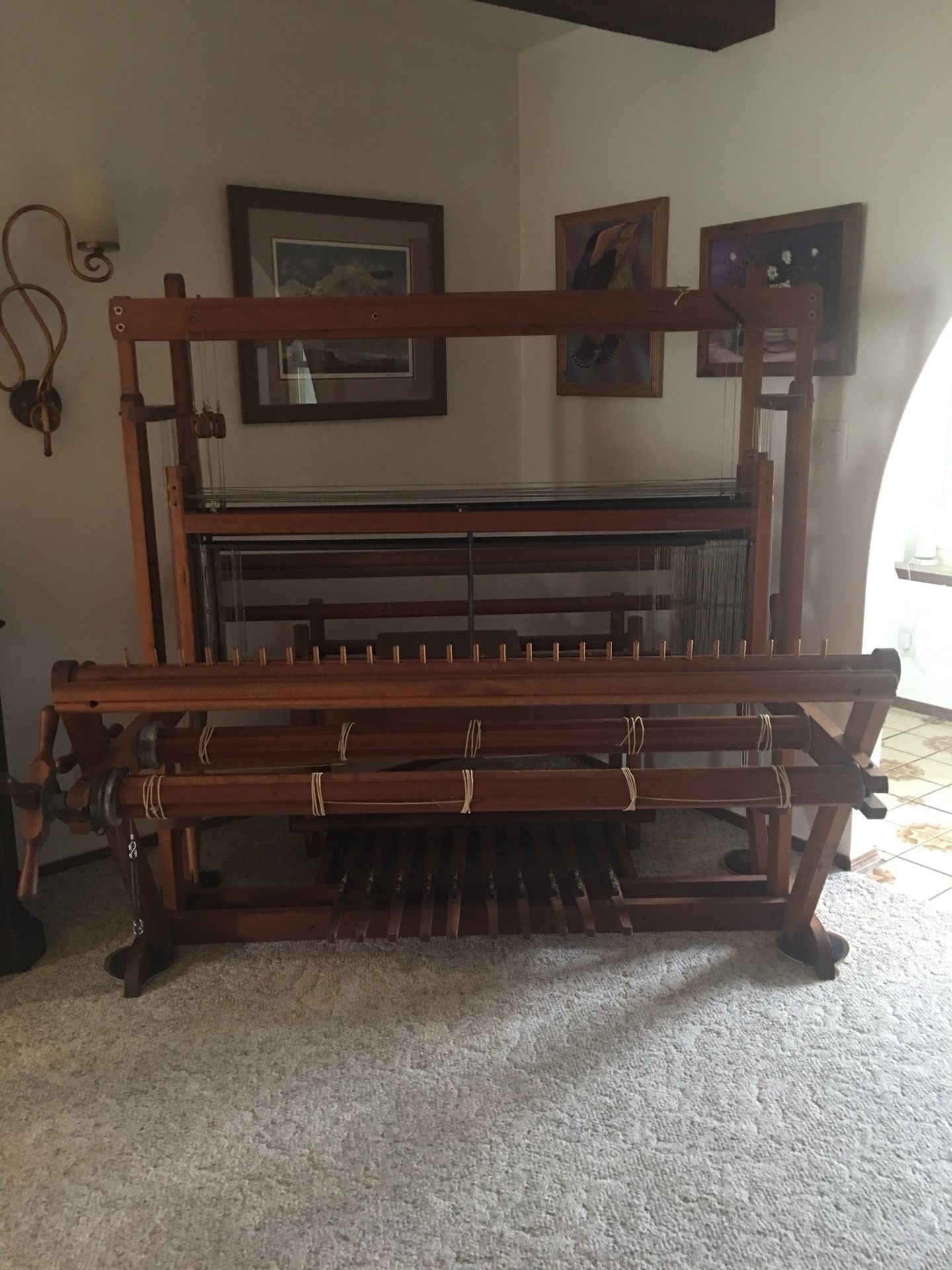 54 inch 8 Harness Weaving Loom with bench for Sale in Albuquerque, NM ...
