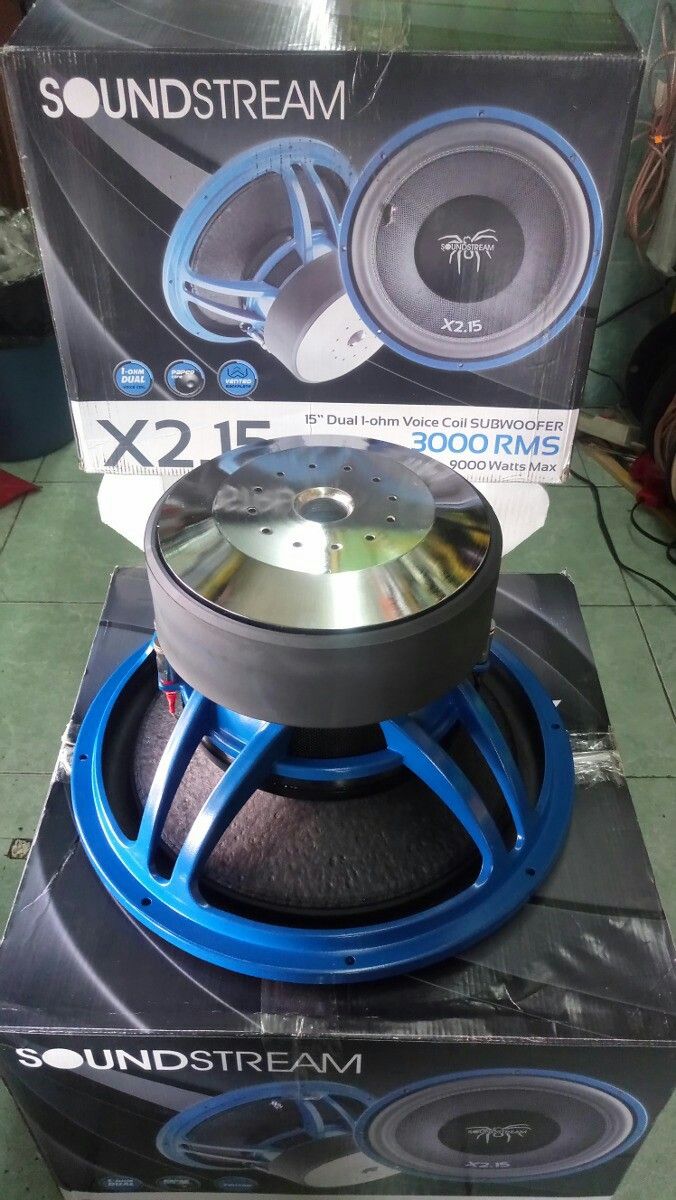 Soundstream X2.15 3000W RMS SPL Competition Subwoofer Dual 1 Ohm for ...