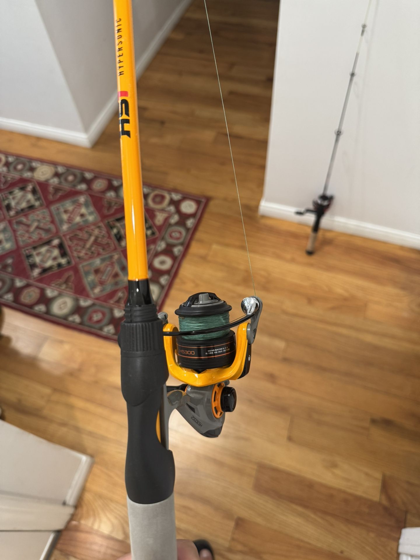 6'6" Lews Hypersonic Spinning Reel Rod Combo + Ugly Stik Dock Runner ...