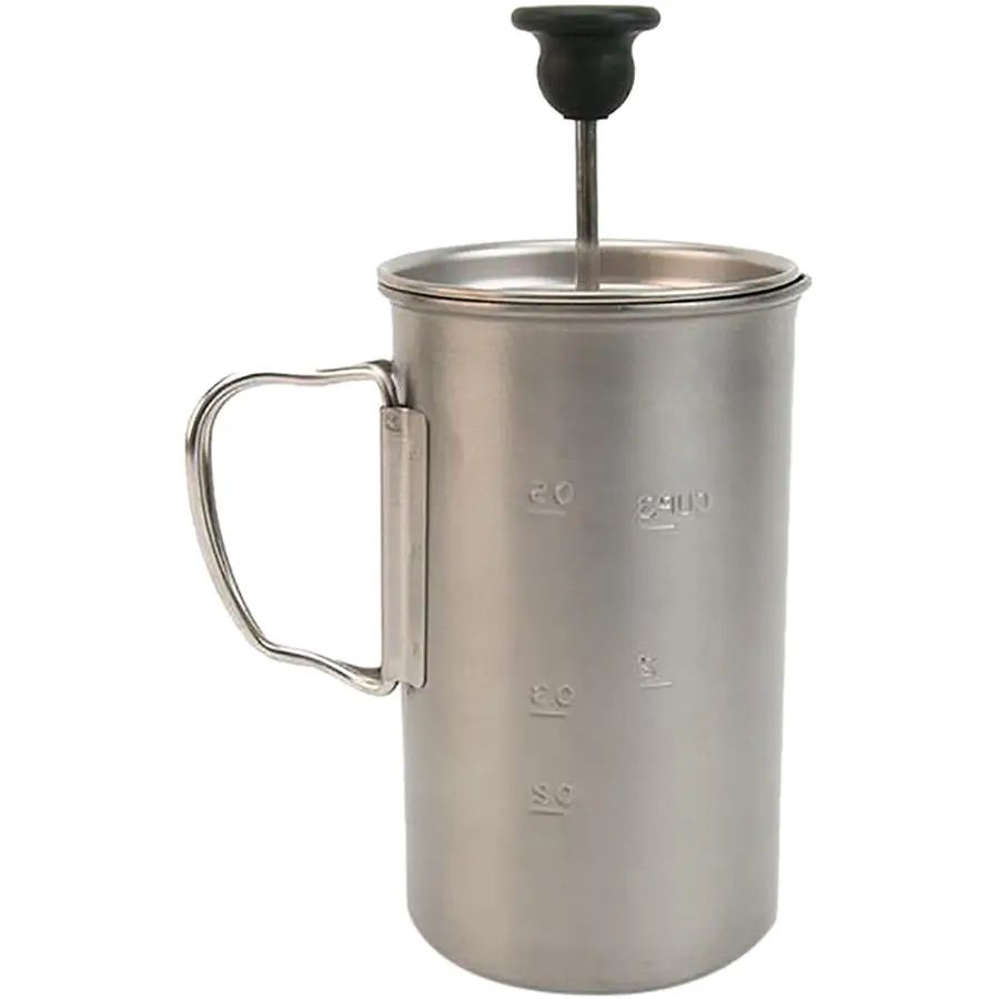 Camping / Backpacking Coffee French Press - Snow Peak Titanium Cafe ...