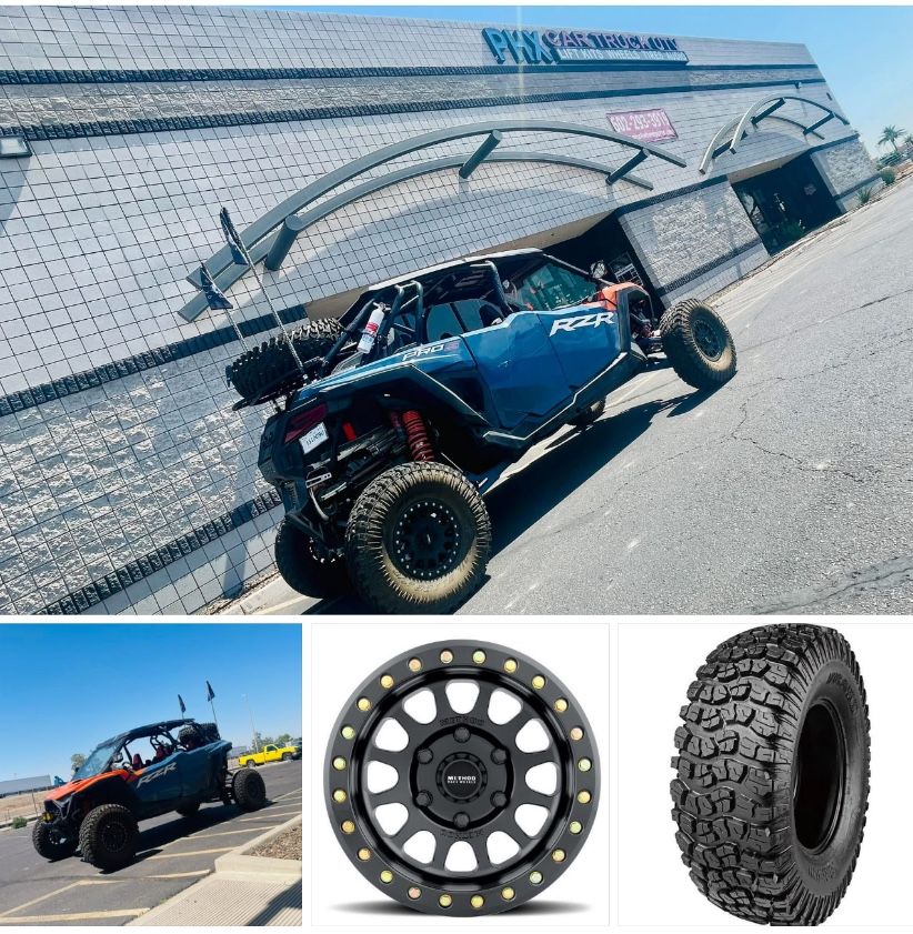 Method 15” Beadlock Wheels 5x114.3 & 33x9.5-15 Tires For Polaris RZR ...