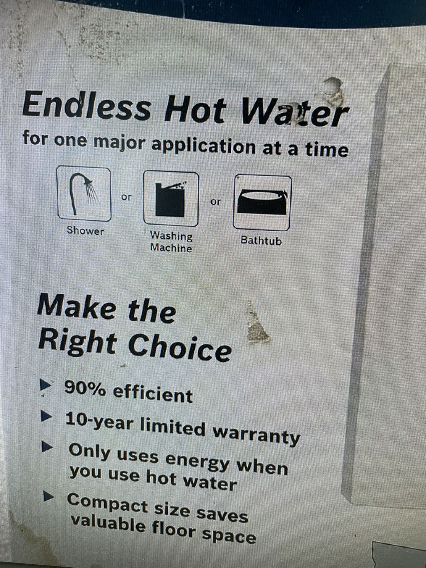 BRAND NEW ENERGY EFFICIENT TANKLESS ENDLESS INSTANT WHOLEHOUSE HOT ...