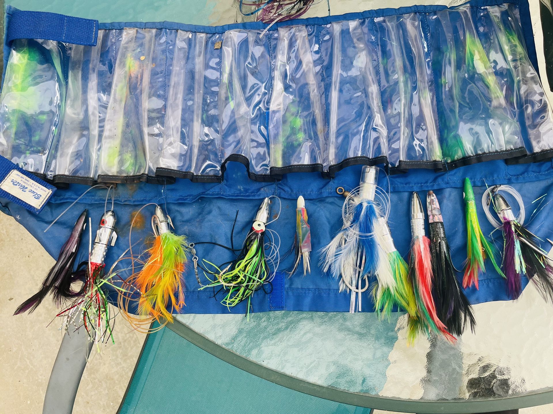 Trolling Package Of 11 Assorted Feathers Jigs-tuna,mahi,yellowtail for ...