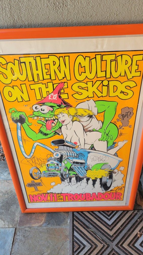 Rare Southern Culture On The Skids Concert Poster Signed for Sale in ...