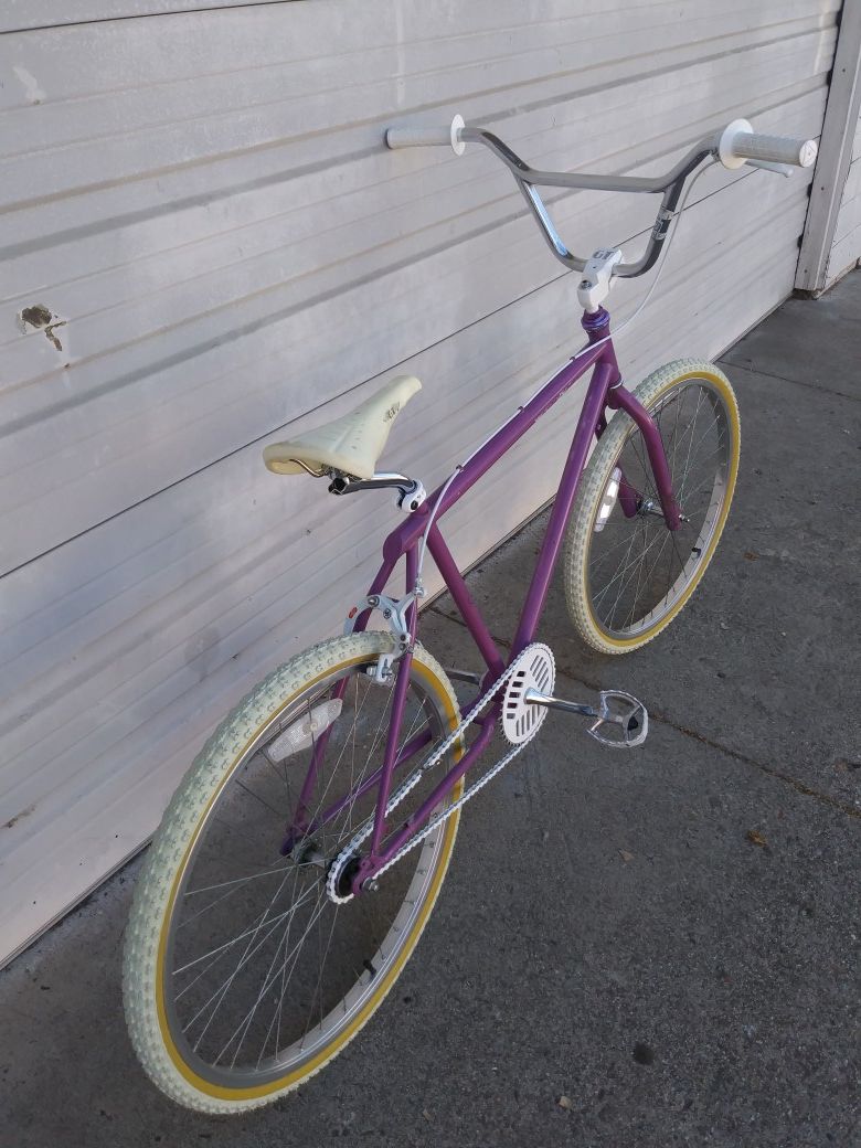 85 GT PACIFIC FLYER 26" CRUISER BMX BIKE KLUNKER VINTAGE FREESTYLE ...
