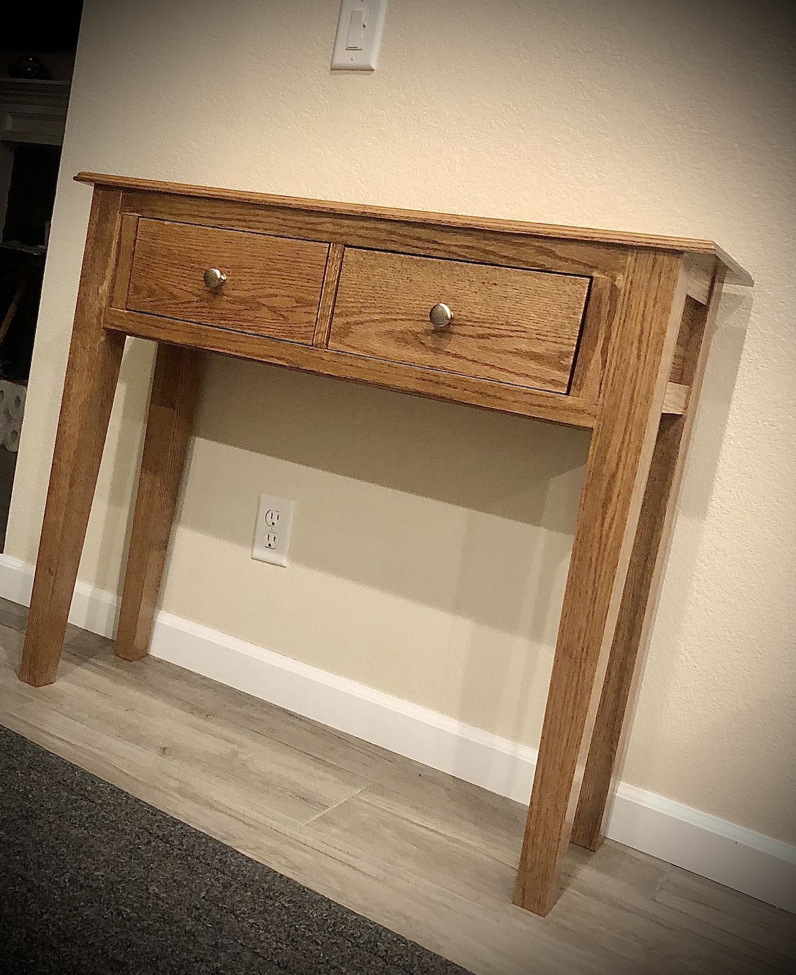 Handmade Custom Solid OAK Entry / Side Table for Sale in Palmdale, CA ...