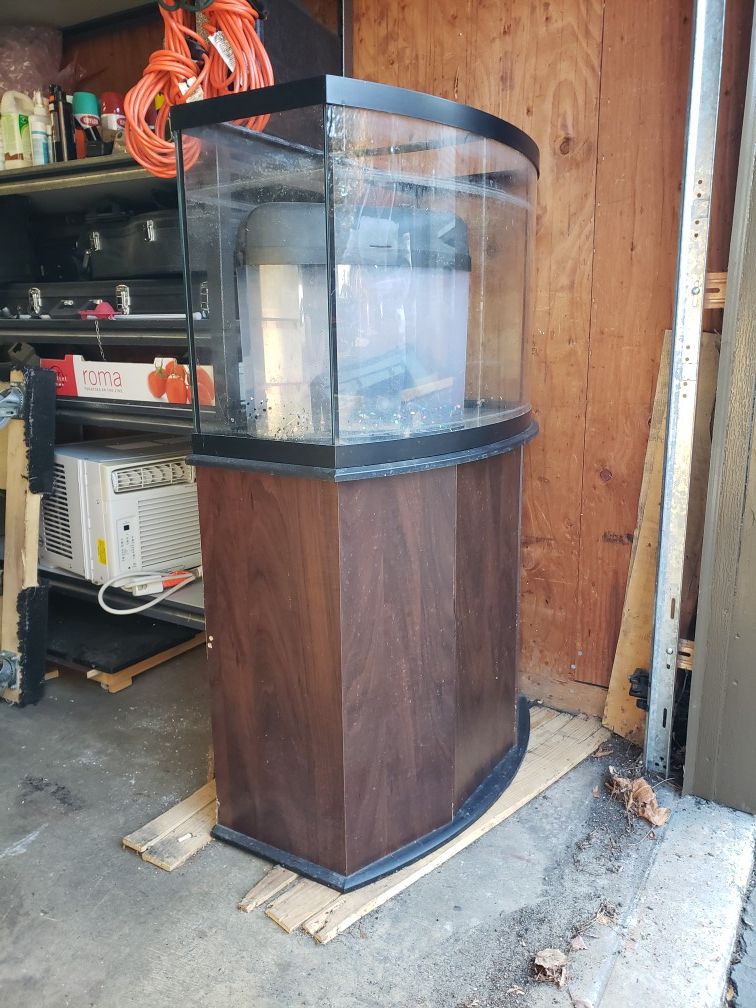 36 gallon bow front aquarium with lots of extras! for Sale in ...