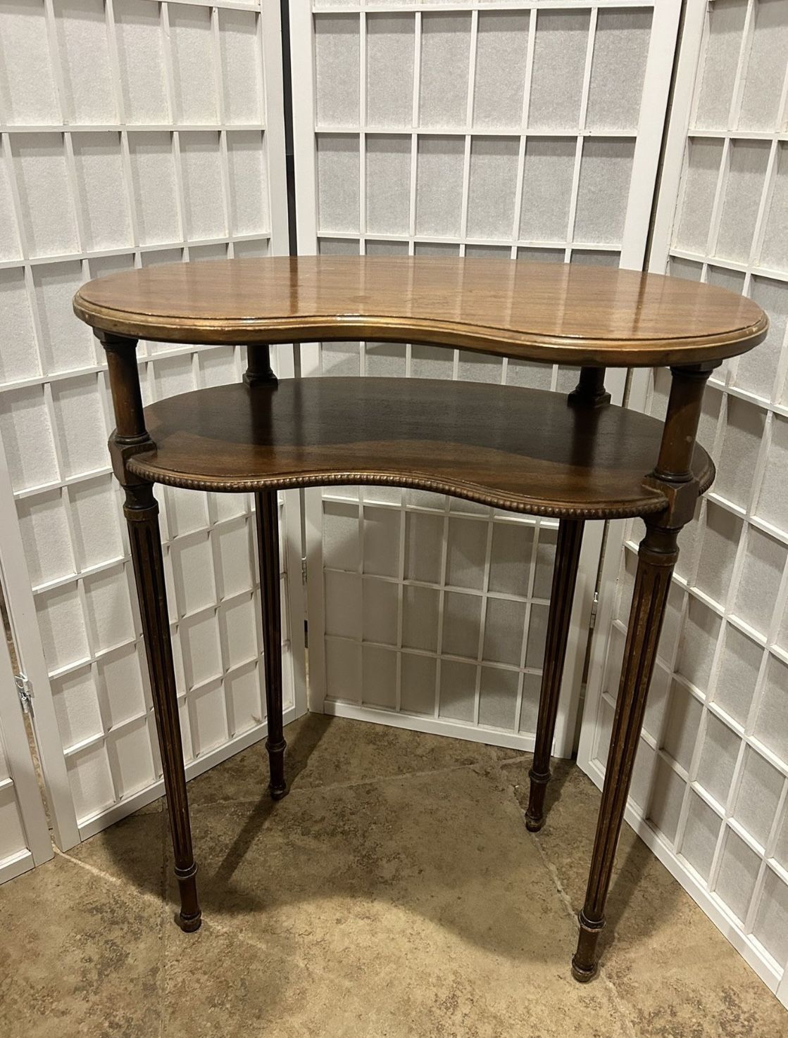 vintage True Grand Rapids certified furniture, kidney shaped accent ...