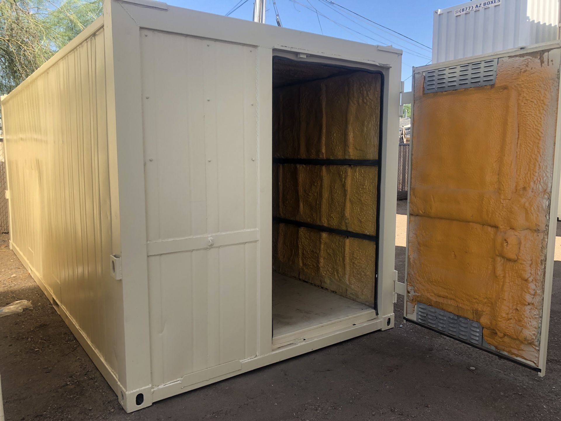 LOCAL 8x20 spray foam cargo shipping container connex storage ...
