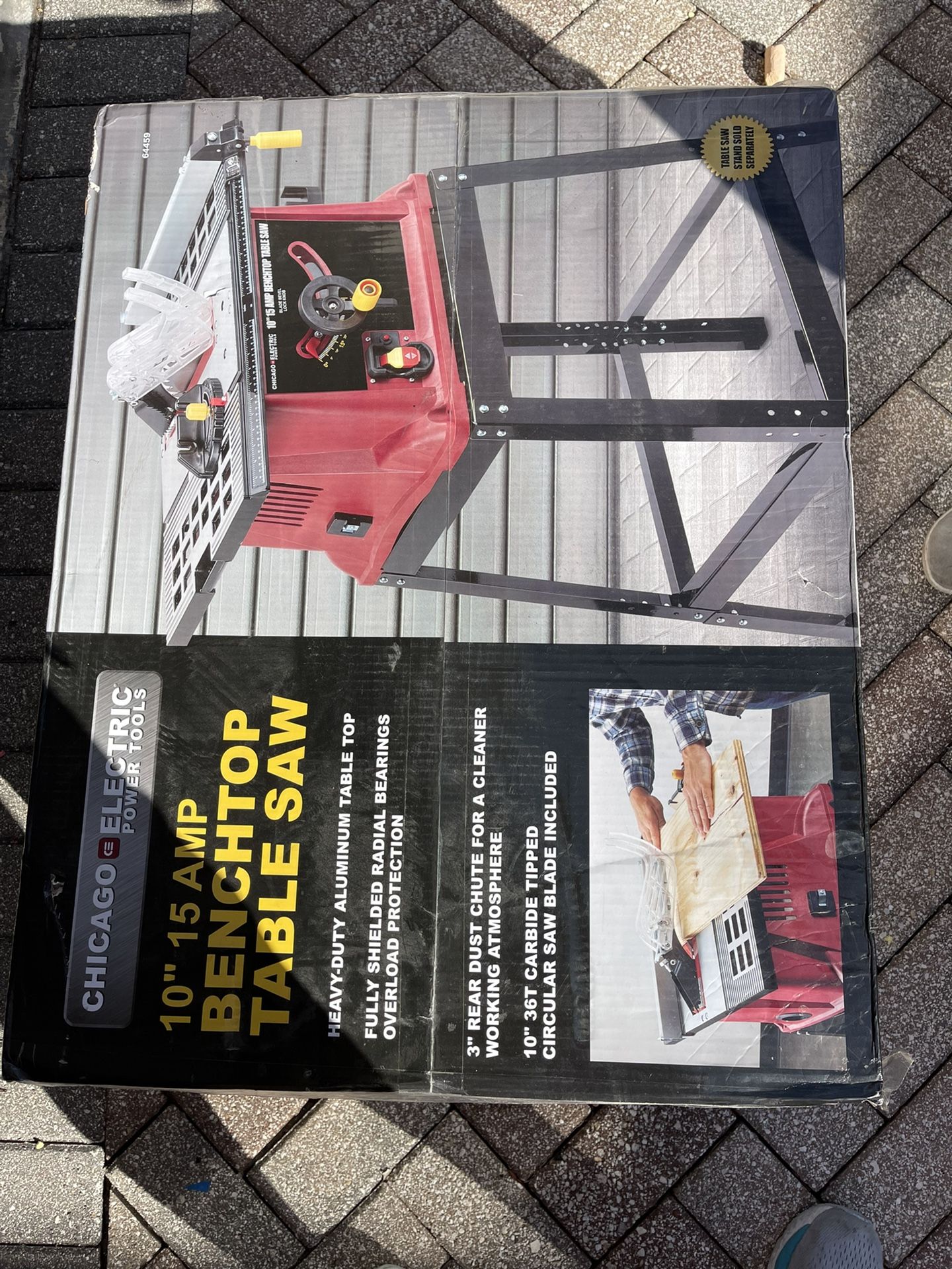 BRNAND NEW In Box Chicago electric Power Tools 10 15 Amp bench top Table saw for Sale in Maitland FL OfferUp