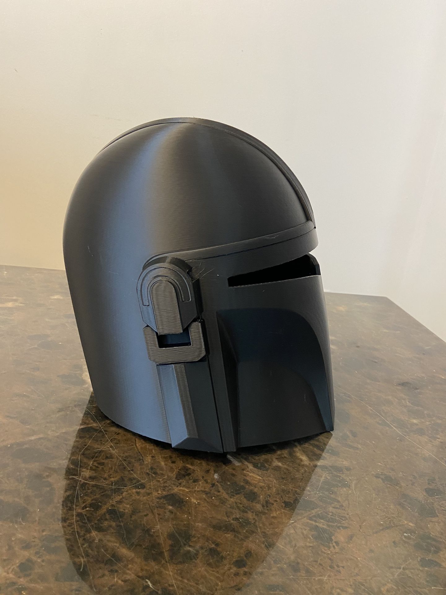 Mandalorian helmet (raw Print) - cruiseboatoman.com