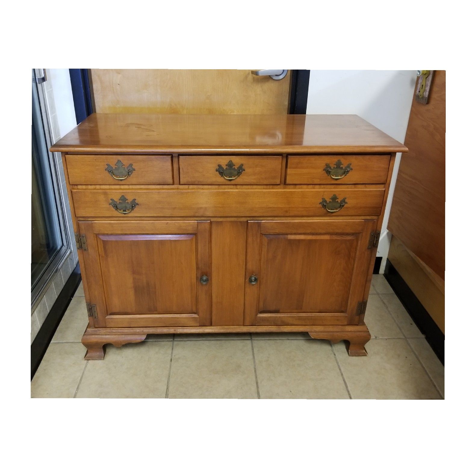 Solid Wood 4-Drawer Buffet Cabinet by Sprague & Carleton Furniture for ...