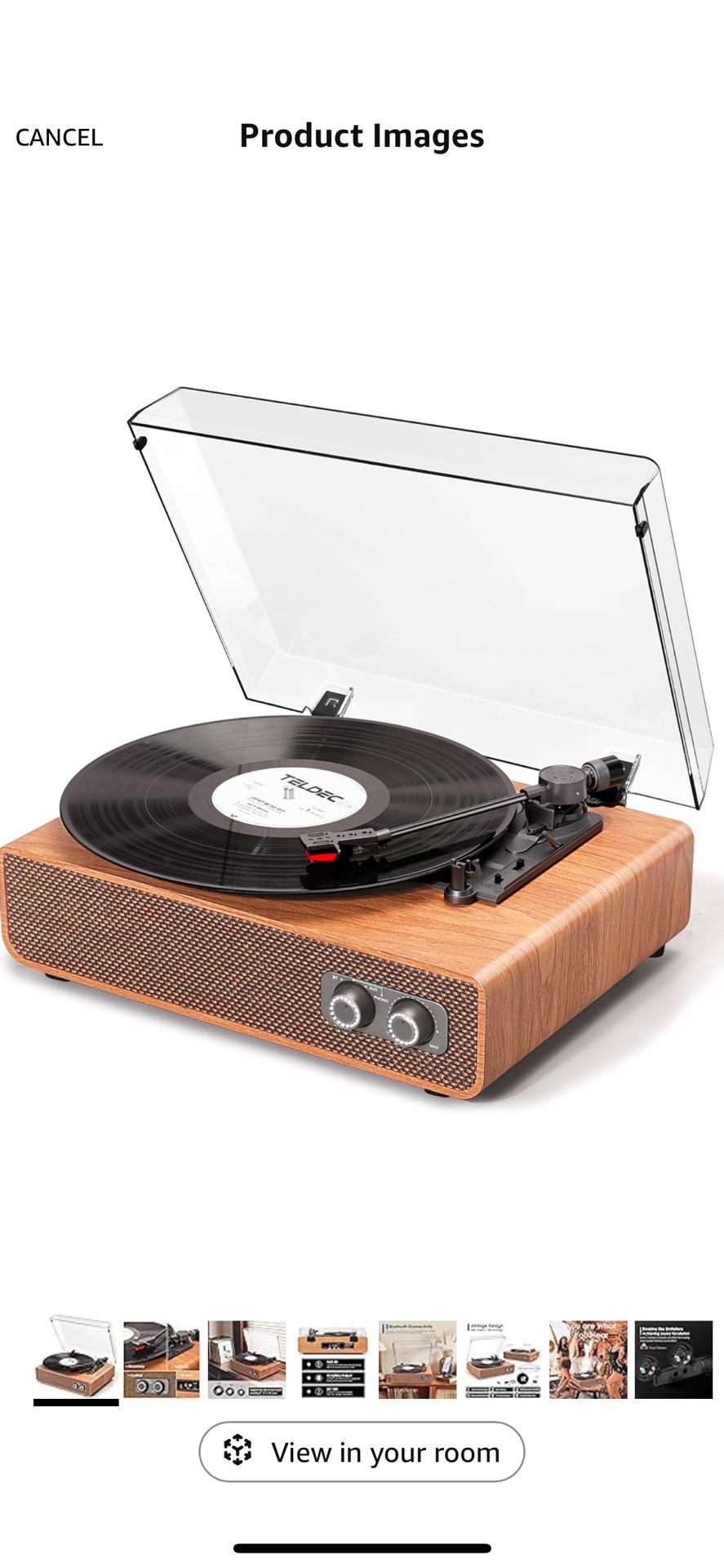 Vinyl Record Player Vintage 3 Speed Turntable Bluetooth with Upgraded ...