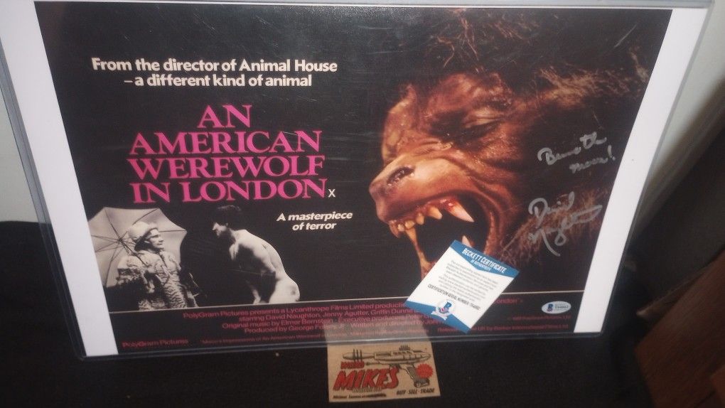 An American Werewolf In London Laminated Poster With COA Auto By Lead ...