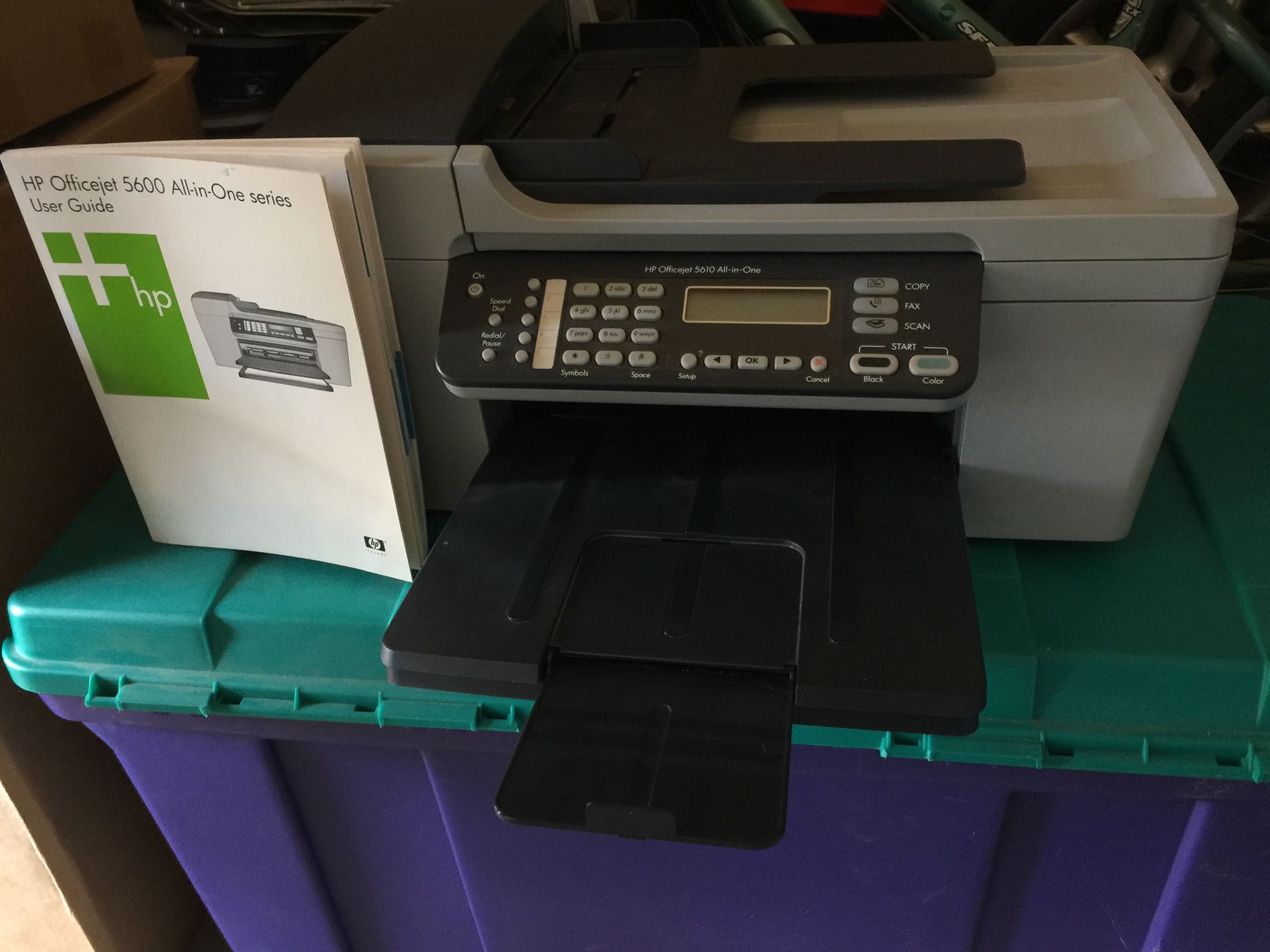 HP OfficeJet 5610 All in One Printer/Fax/Scanner & 2 Ink Cartridges for ...