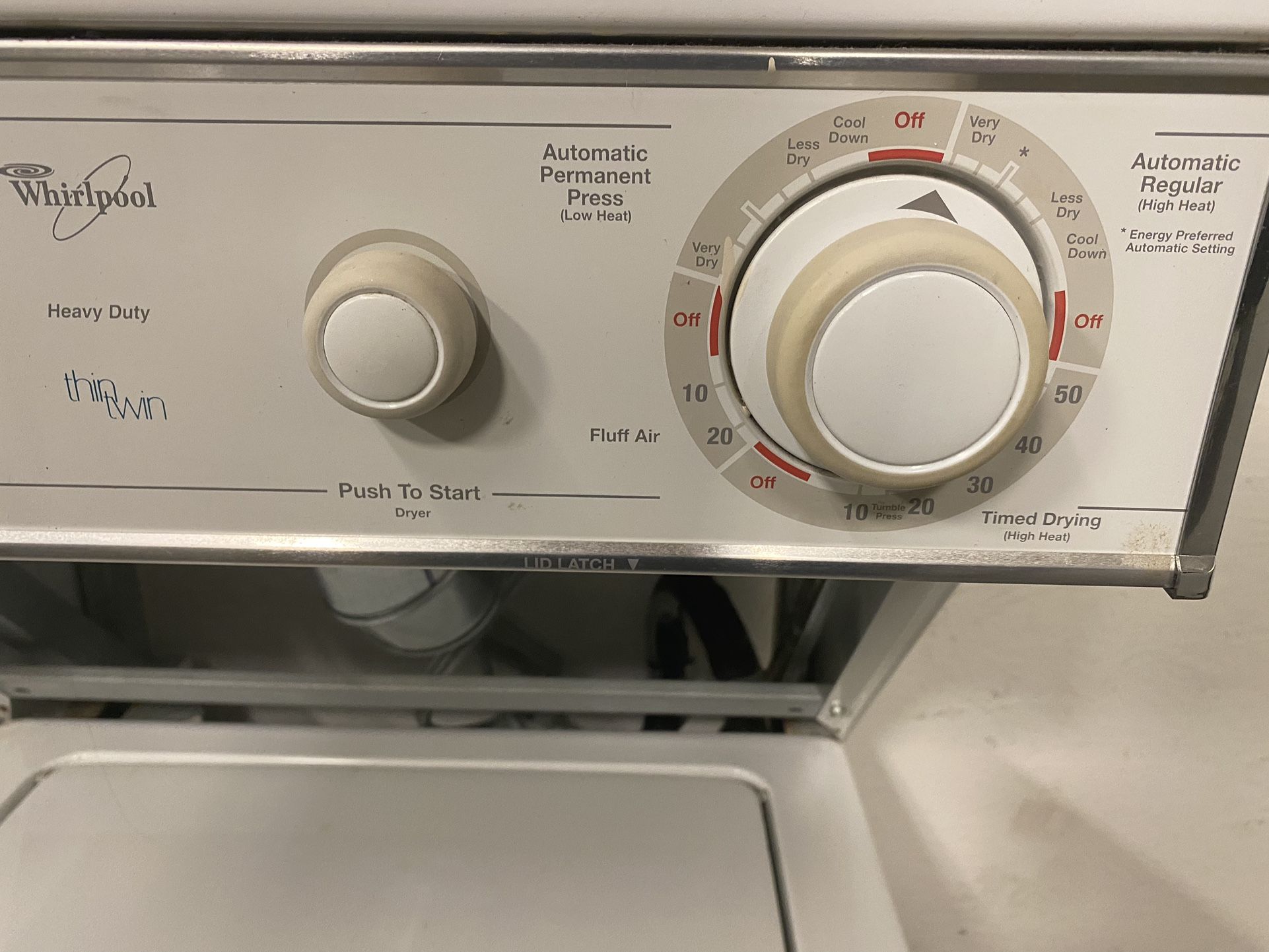 Several Clean White Whirlpool 24 Inch Stackable Washer & 220 Electric ...