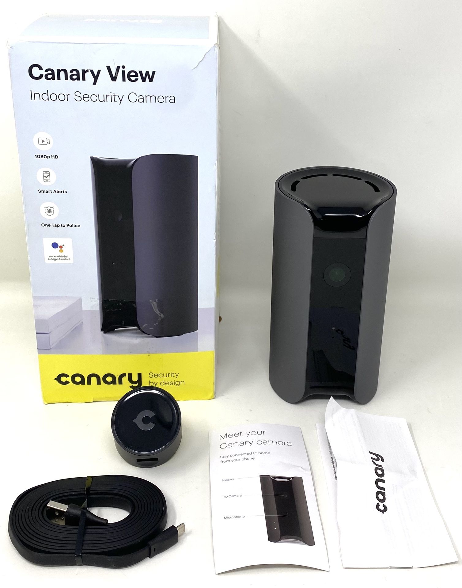 Canary View Indoor Wi-Fi Home Security Camera - CAN400USGY - Gray ...