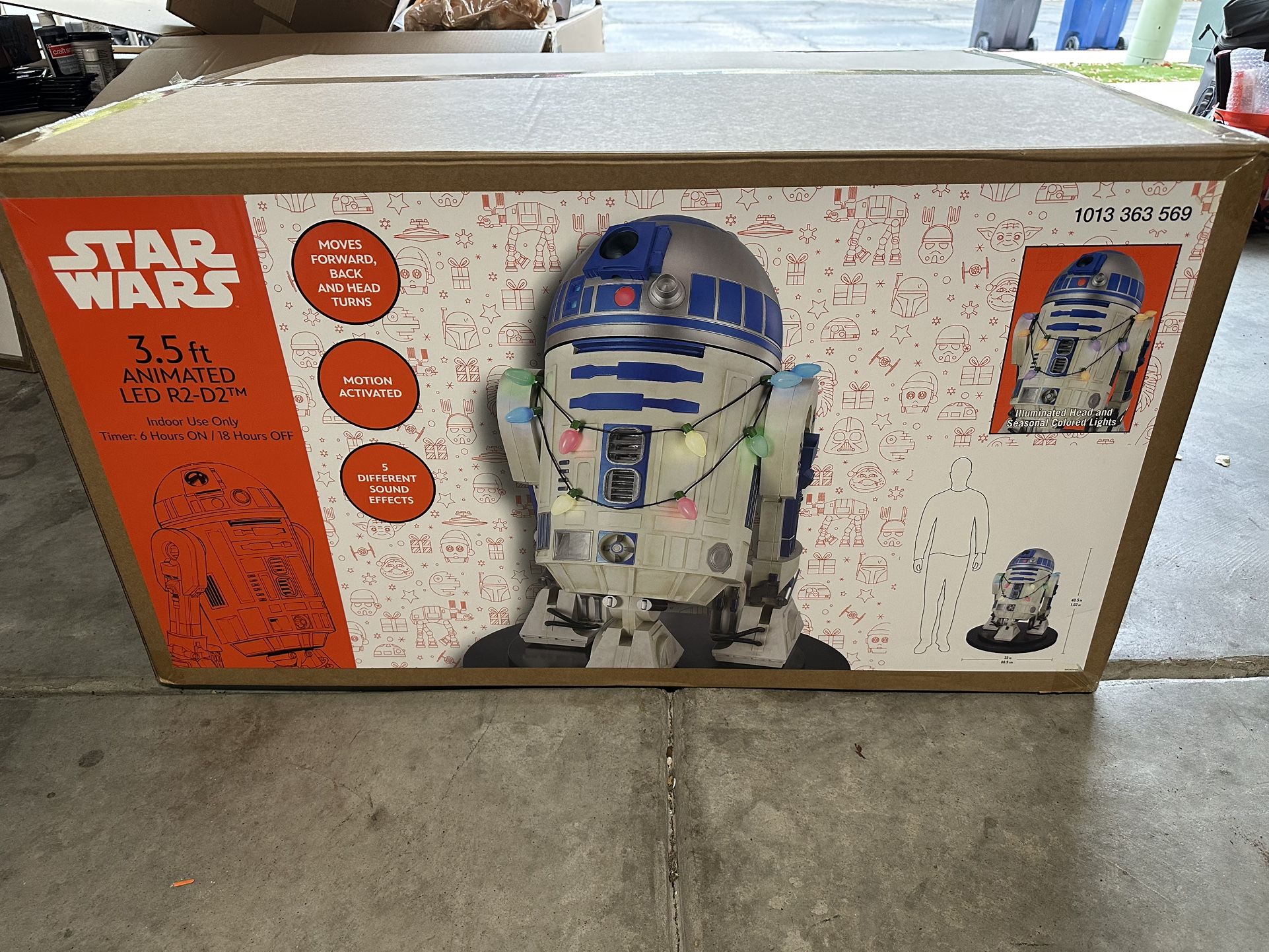 STAR WARS R2D2 ANIMATRONIC HOME DEPOT 3.5 FT IN HAND R2-D2 for Sale in ...