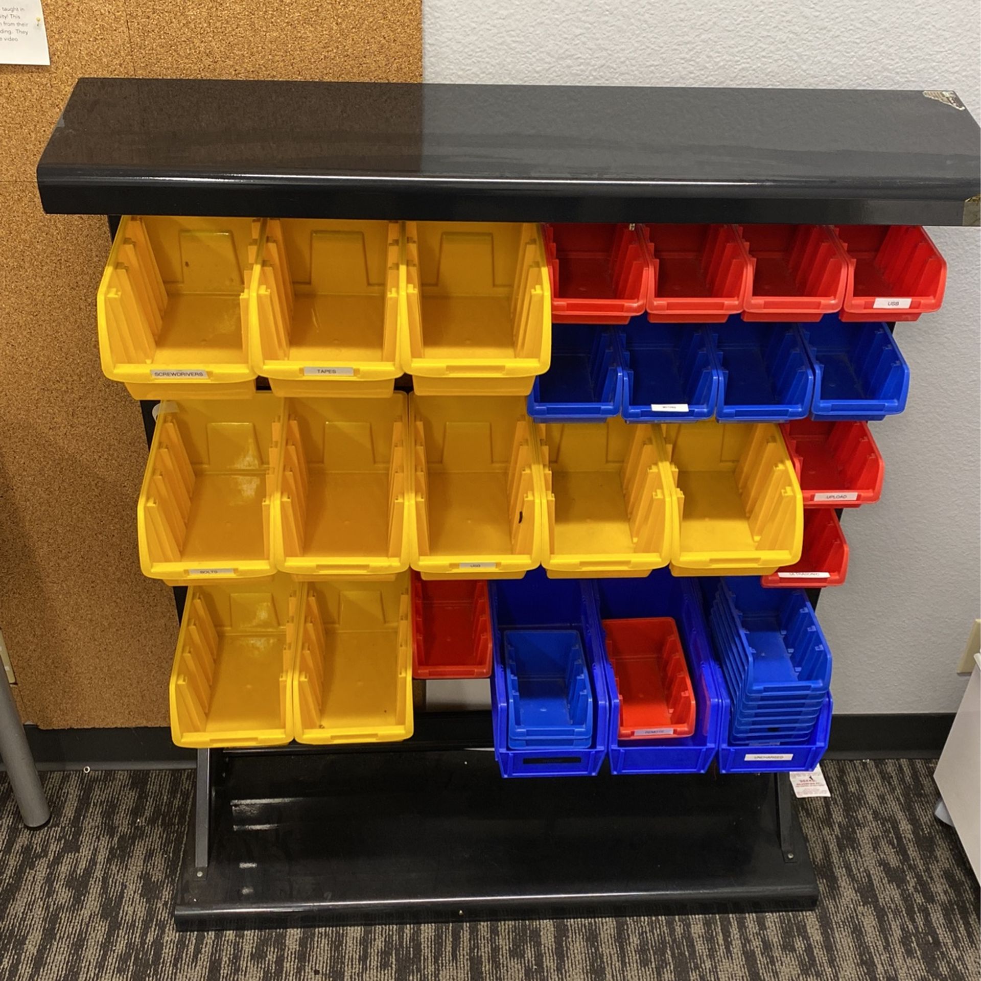 37x12x45” Small Parts Rack With Bins for Sale in San Diego, CA - OfferUp