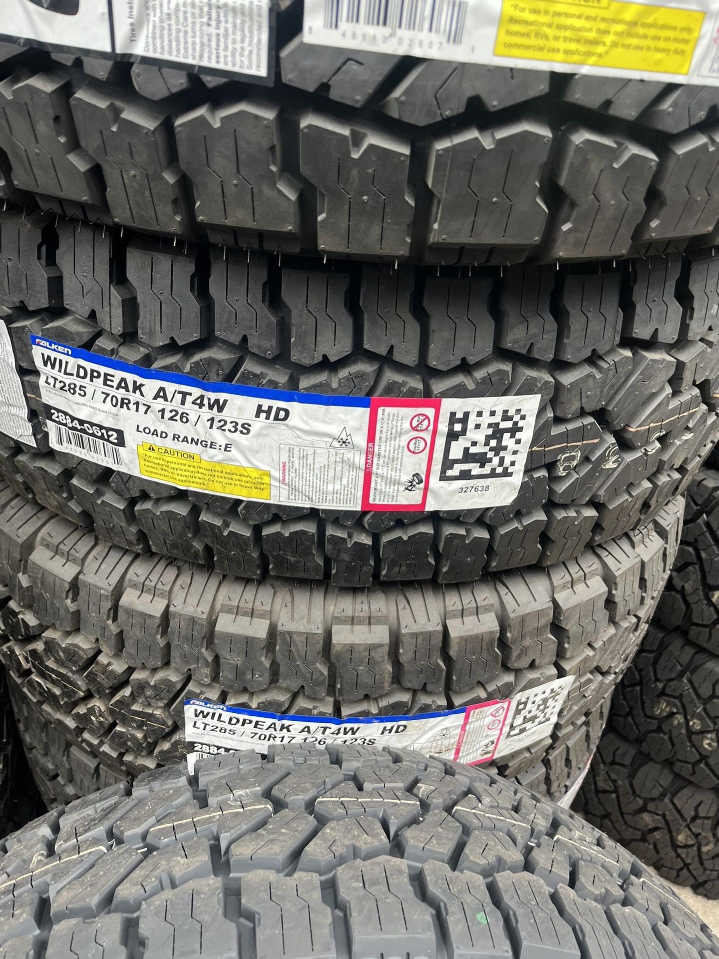 FALKEN WILDPEAK A/T4W LT285/70R17 TIRES FOR SALE!!!! for Sale in Hazard, CA - OfferUp