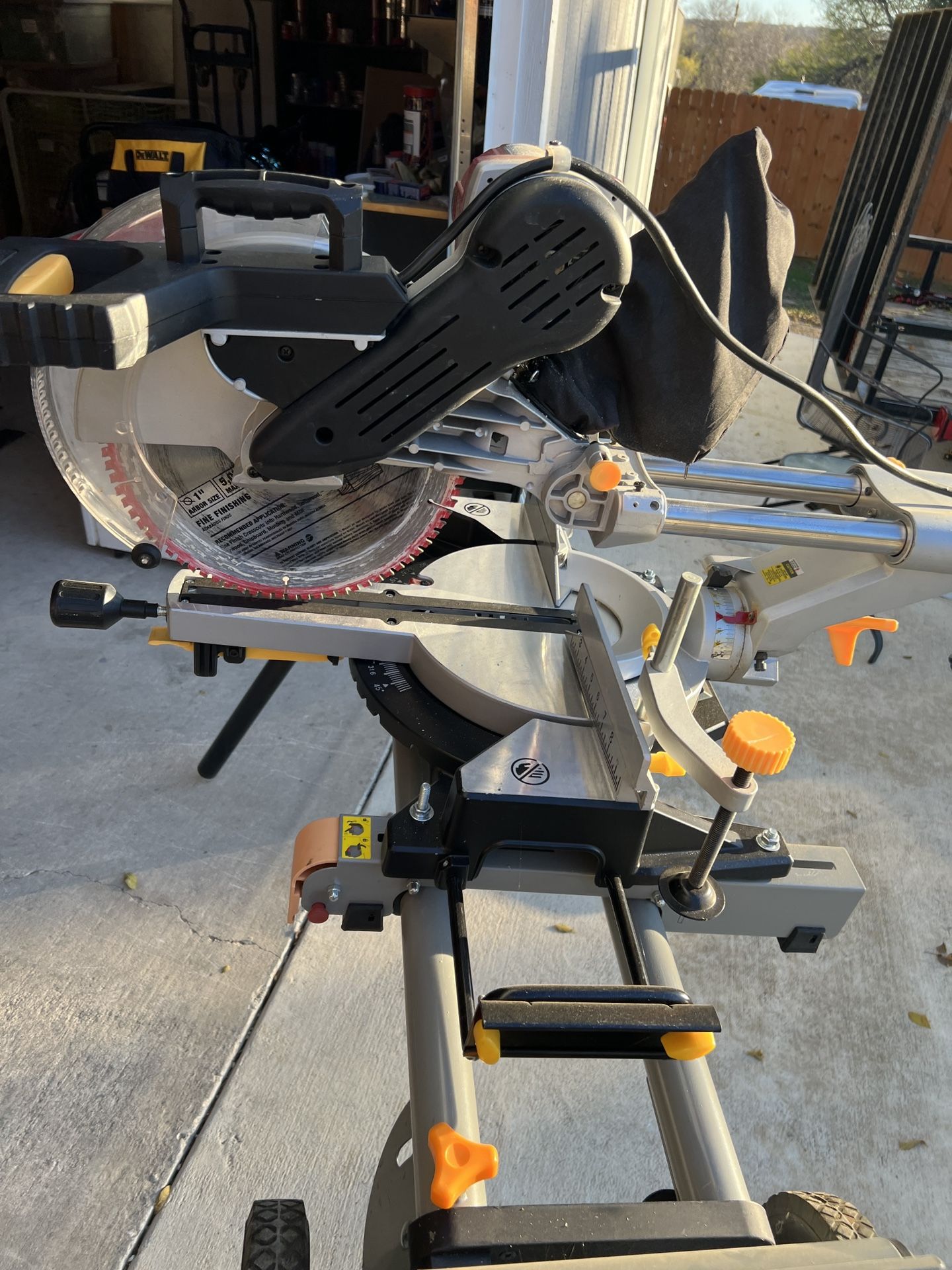 Chicago Electric 12 in. Double-Bevel Sliding Compound Miter Saw With ...