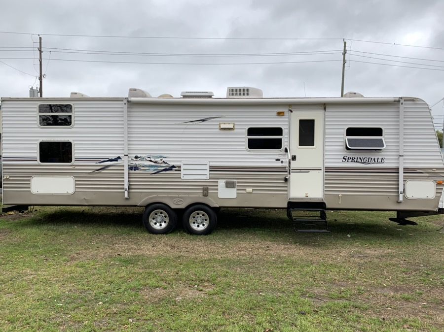 2007 Springdale bunkhouse travel trailer 32ft super slide out fully ...