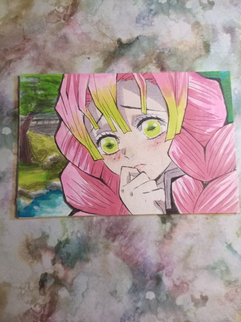 Demon Slayer Mitsuri Hand-drawn Postcard for Sale in Salem, OR - OfferUp