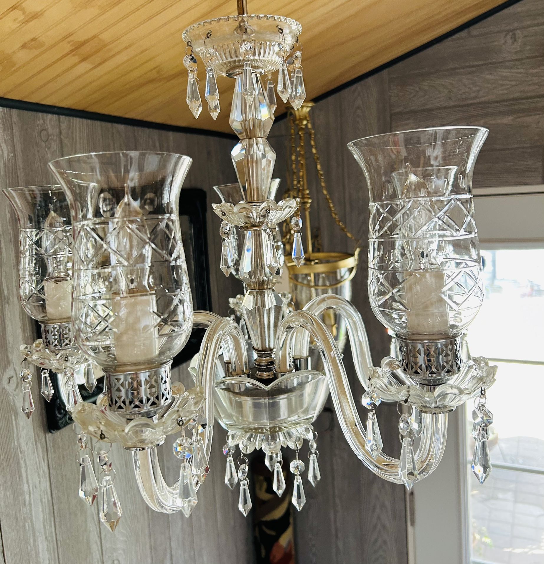 Vintage “ Princess house” 5 Arm Glass Chandelier for Sale in Portland ...