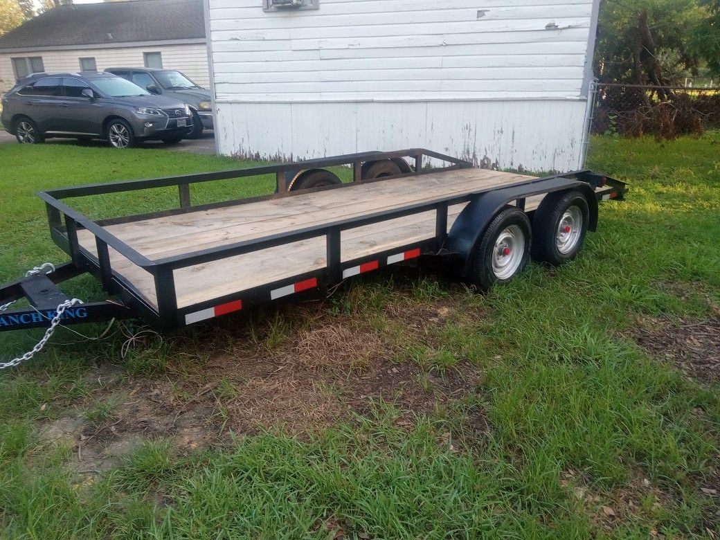 16ft X 8ft Double Axel Trailer for Sale in Houston, TX - OfferUp