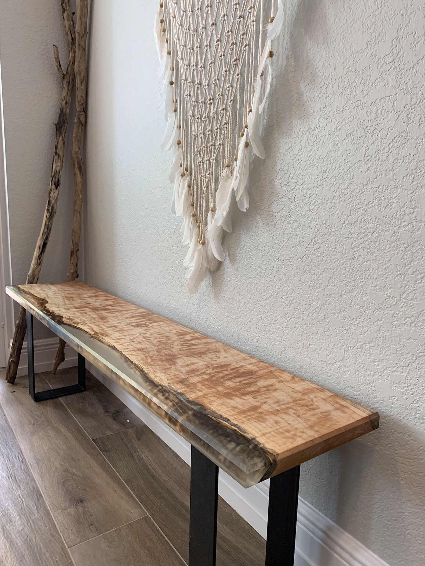 Epoxy live edge river bench for Sale in Pompano Beach, FL - OfferUp