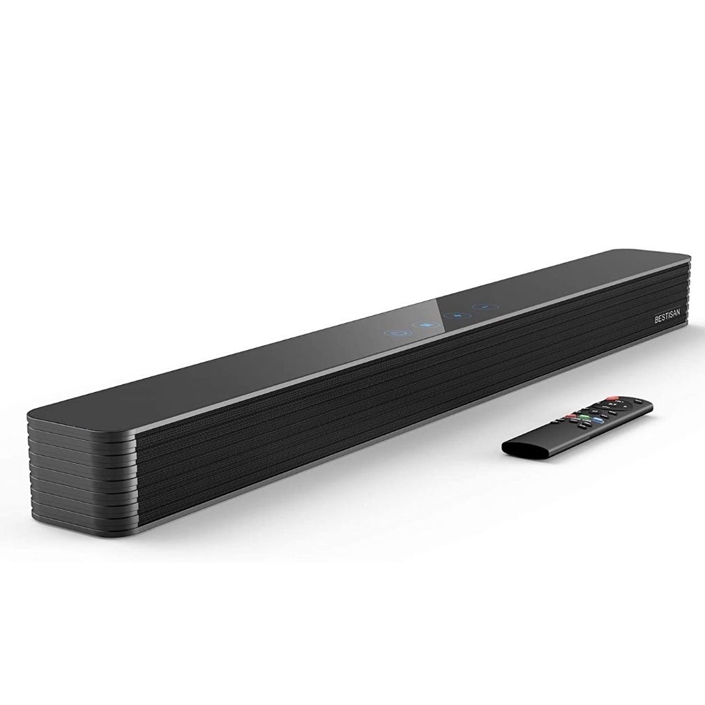Bestisan Soundbar for TV, Deep bass, Wired&Wireless Bluetooth 5.0 ...