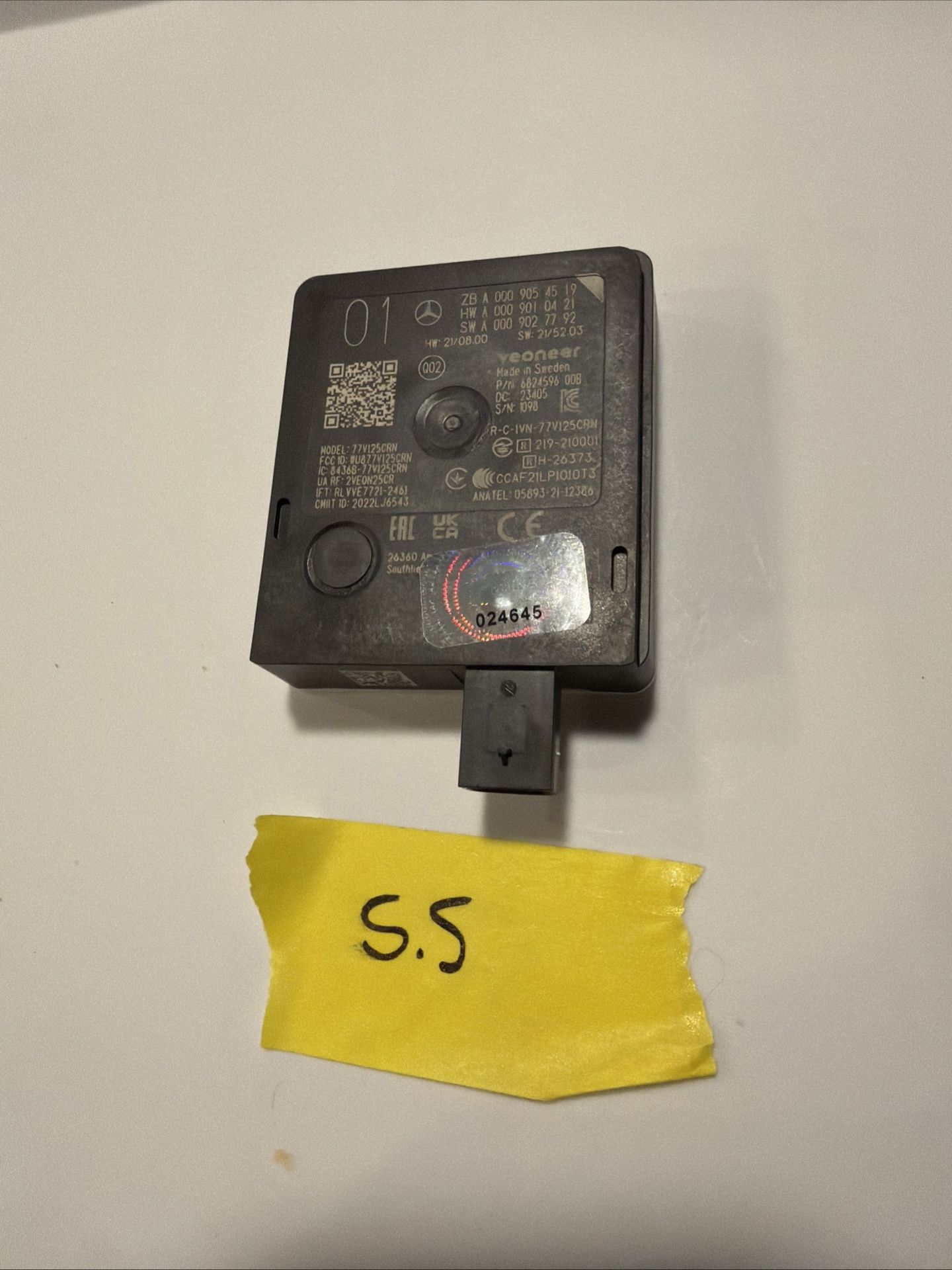 2022-25 MERCEDES-BENZ C S GLC EQE EQS BLIND SPOT RADAR SENSOR OEM A000 ...