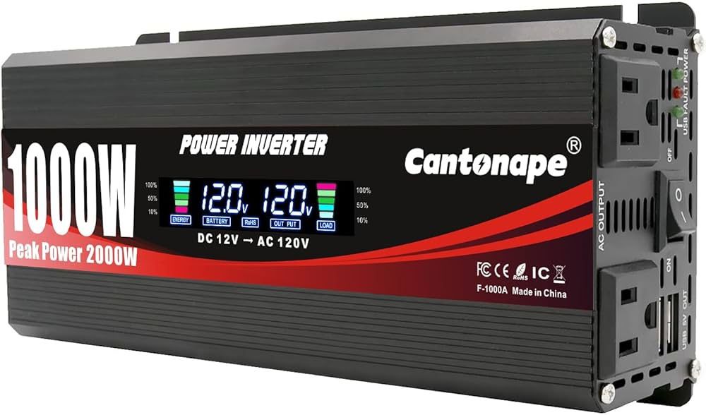 1000W/2000W(Peak) Car Power Inverter DC 12V to 110V for Sale in San ...