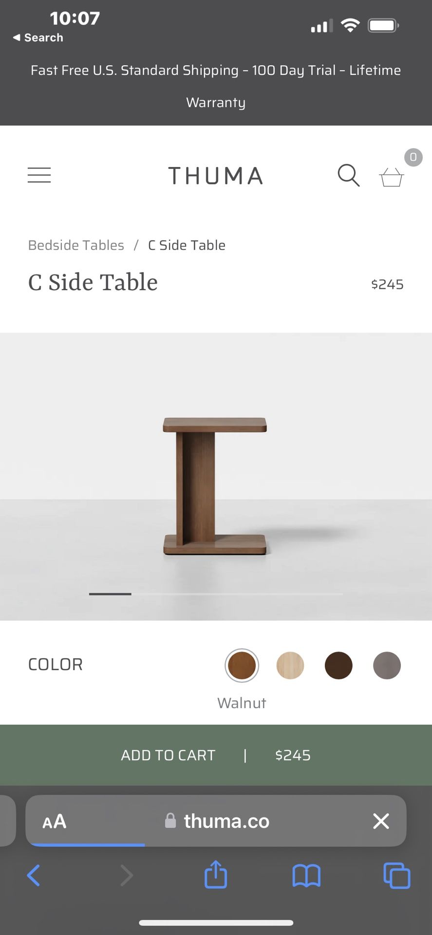 Thuma Side Table C for Sale in Hawaiian Gardens, CA - OfferUp