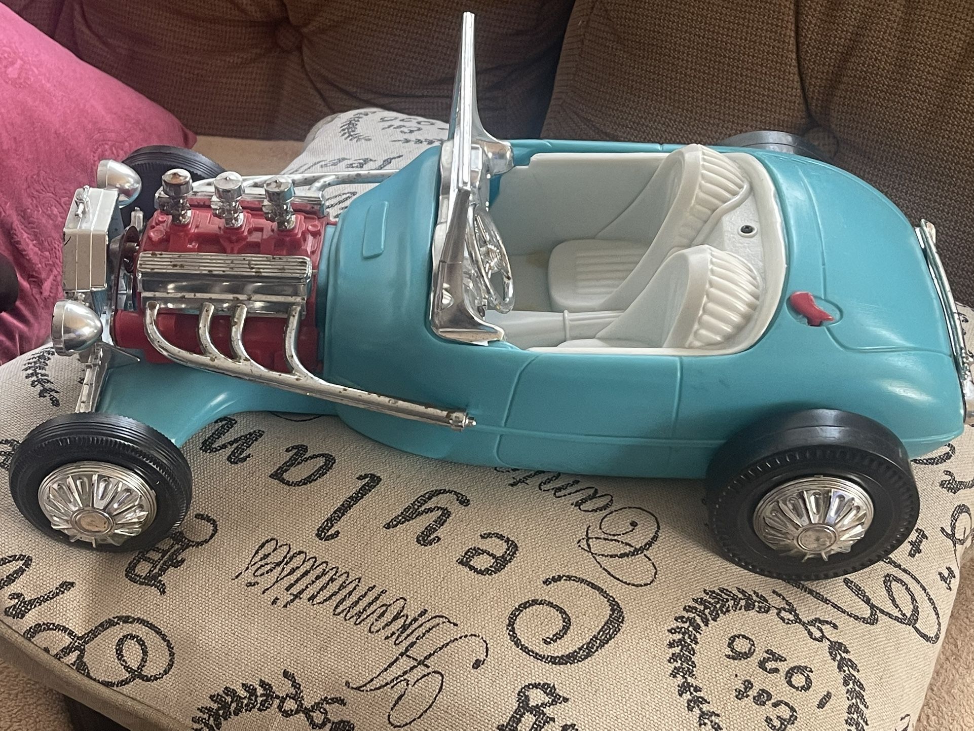 Vintage Large Barbie & Ken 1963 Roadster Hot Rod Car By Irwin (Licensed ...