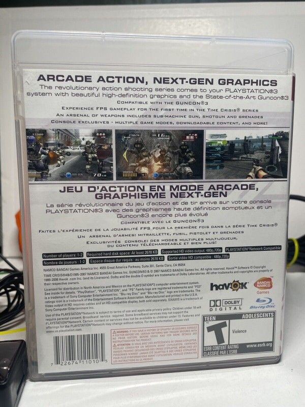Xbox 360 Game Case Back