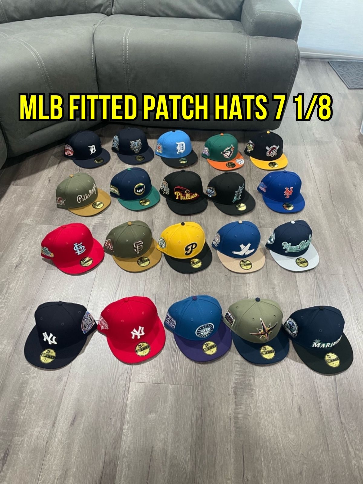 MLB New Era Patch UV 59fifty Fitted Hats Size 7 1/8 for Sale in City Of ...