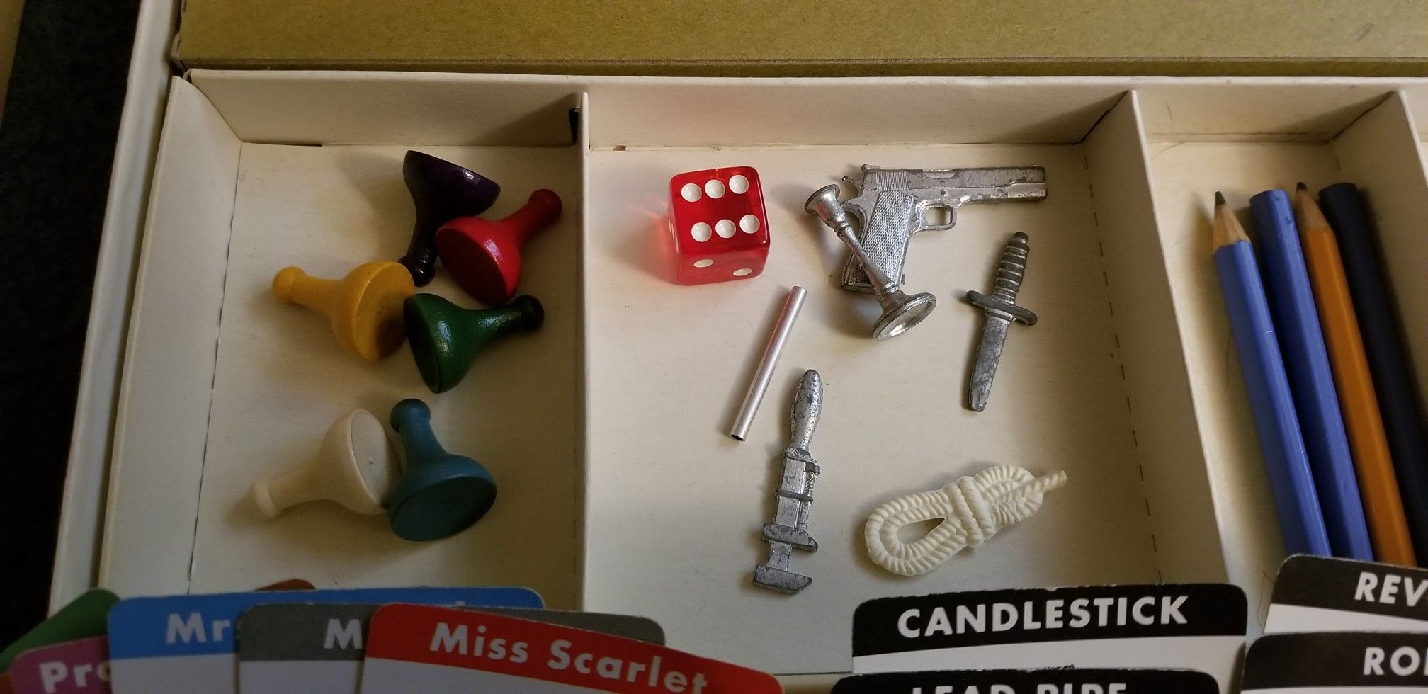 Clue Candlestick Game Pieces