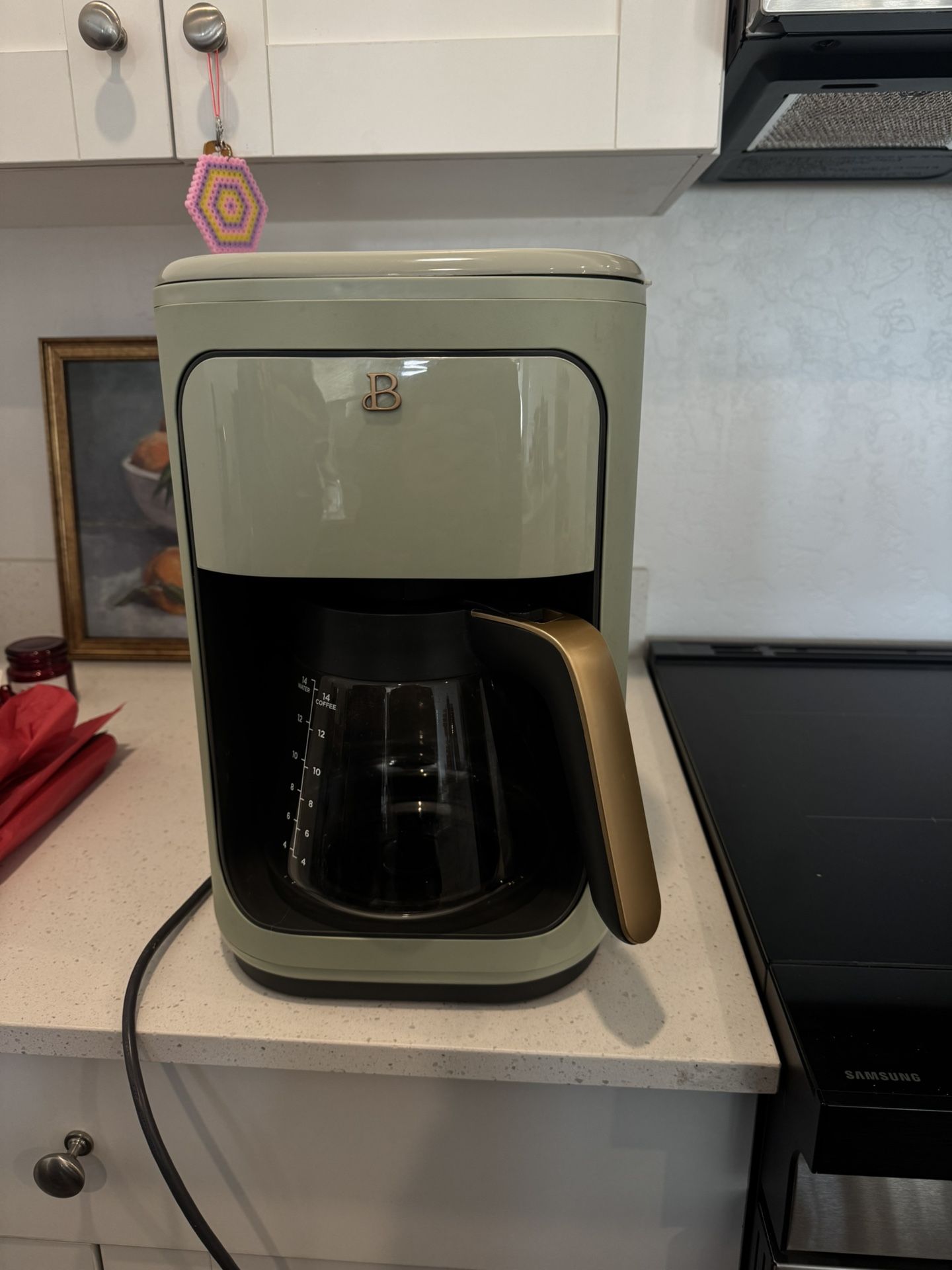 Beautiful by Drew Barrymore 14-Cup Coffee Maker Sage Green for Sale in ...