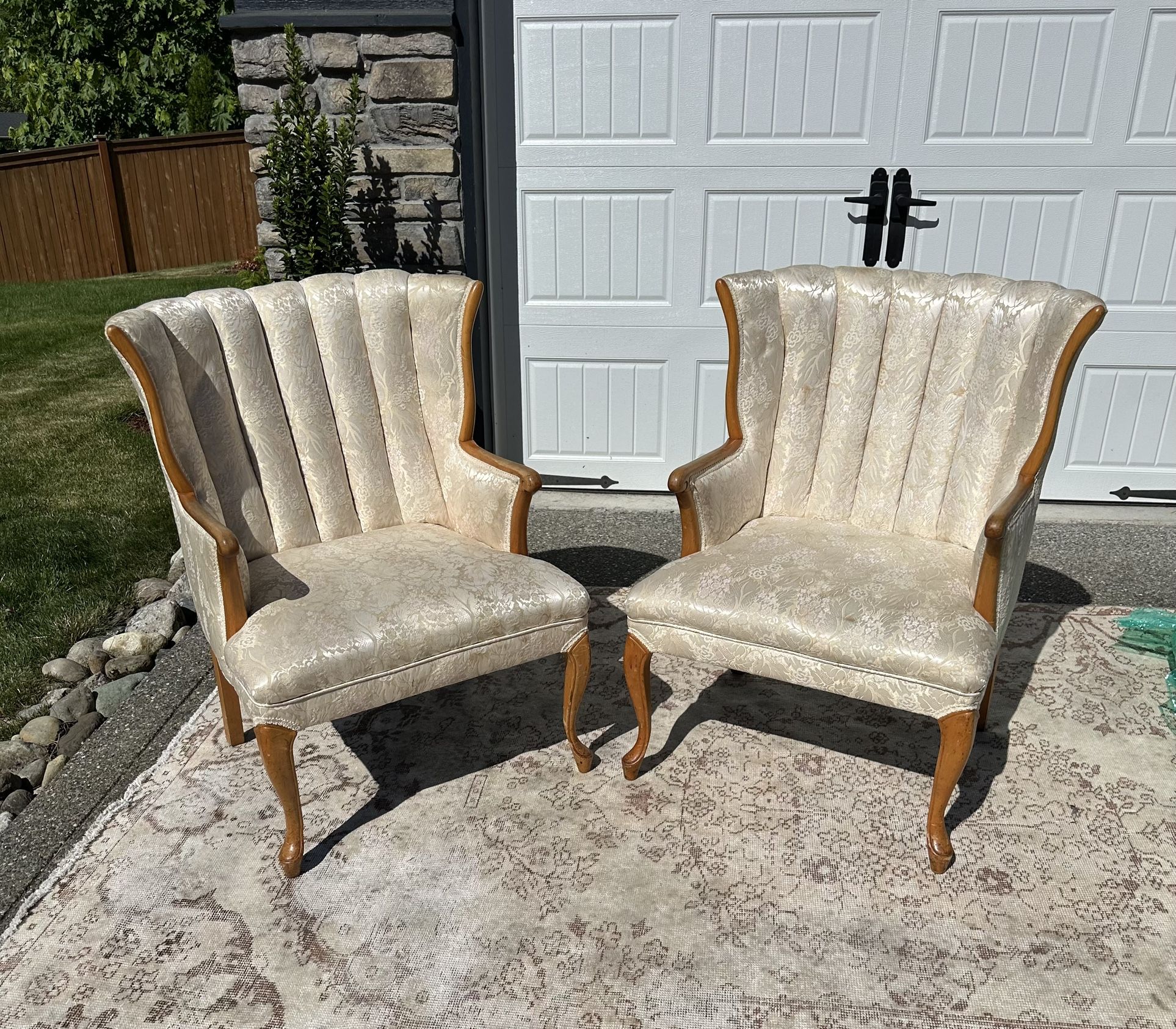 Vintage Gold Chairs - A Pair for Sale in Snohomish, WA - OfferUp