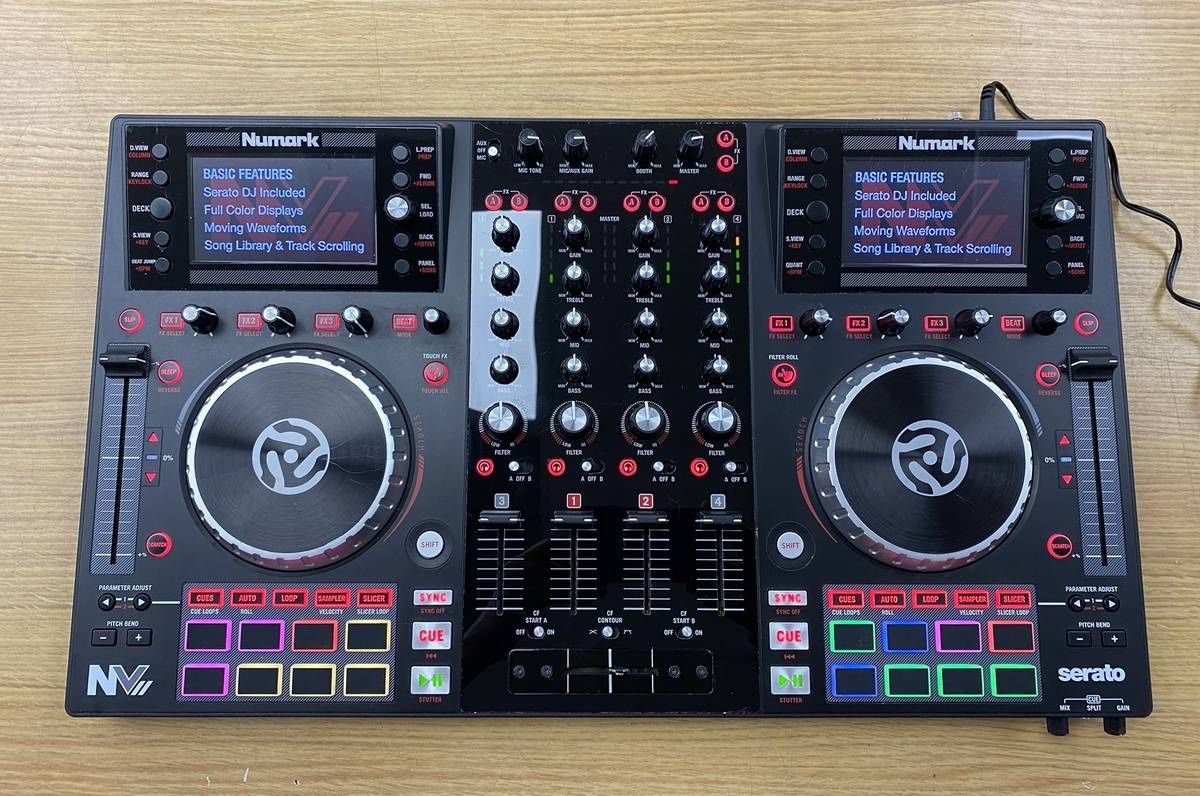 Numark NV II 4-Channel DJ Controller for Serato with Dual-Display Scre ...