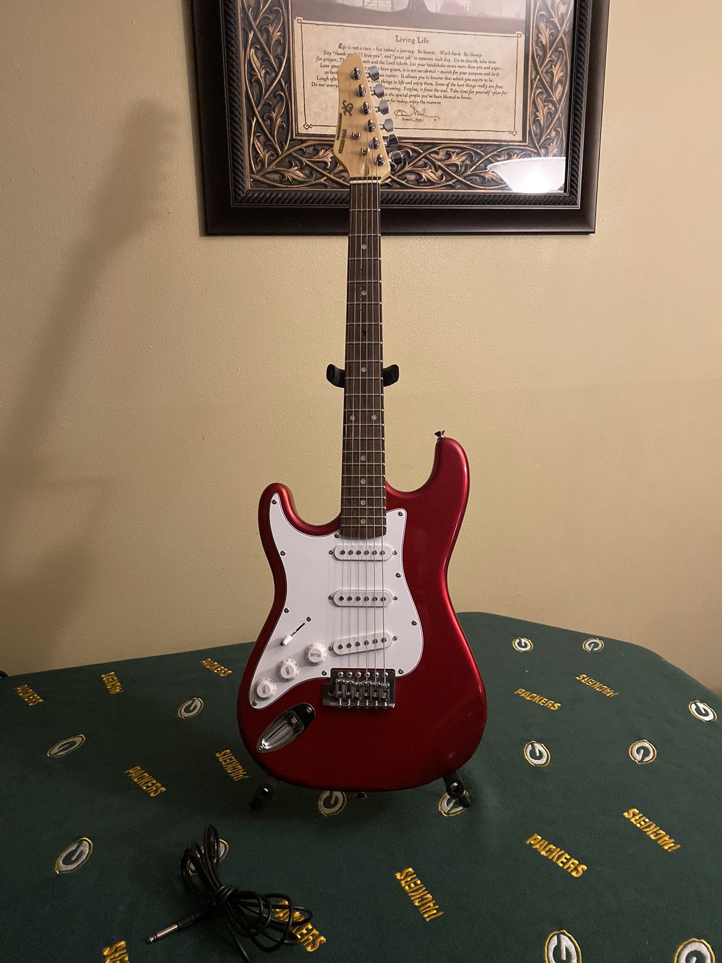 SX VTG Series Strat Style Left Handed Electric Guitar w/Stand. for Sale ...