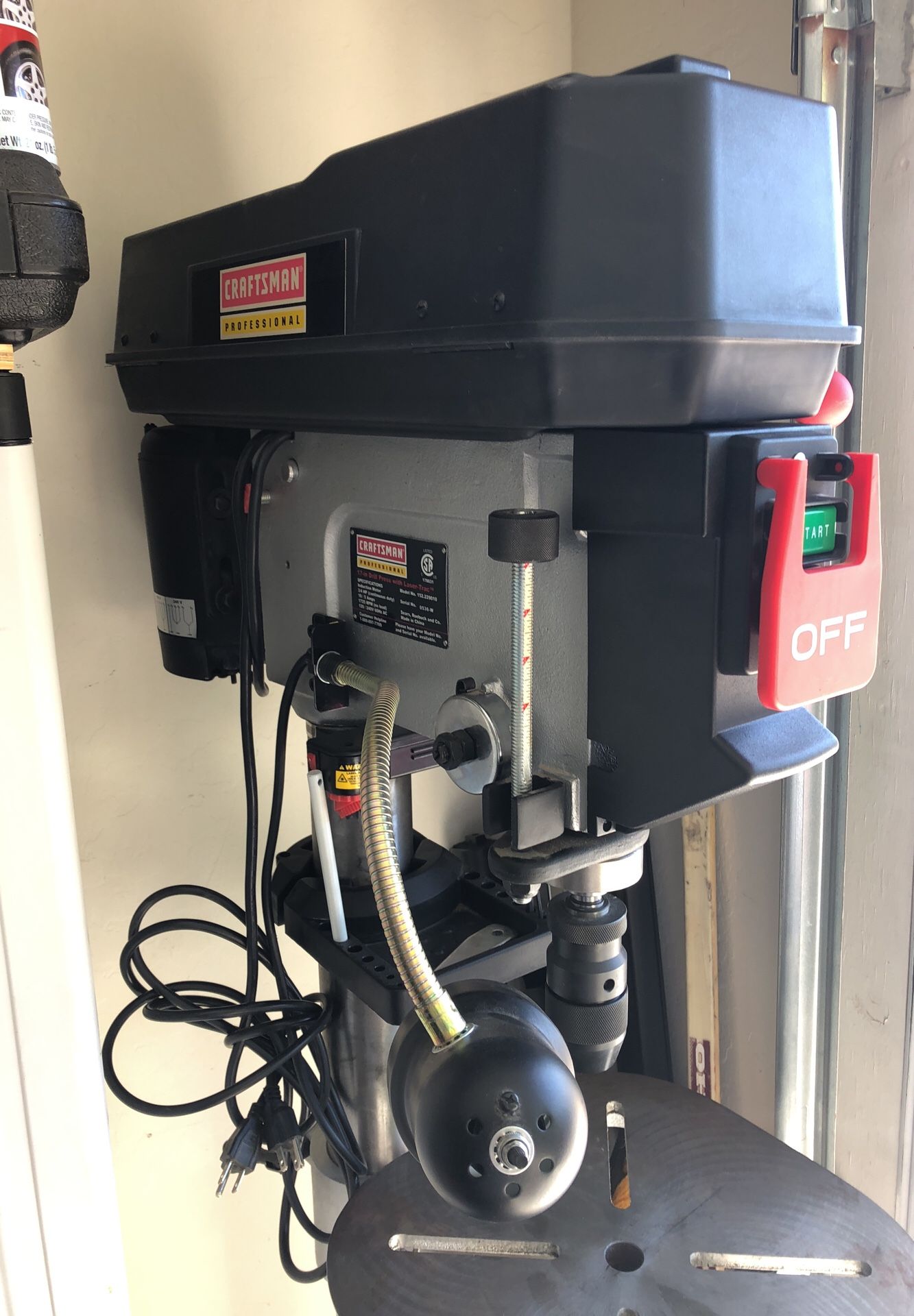 Craftsman professional 17-in drill press with Laser-Trac tm model No. 152.229010 for Sale in ...