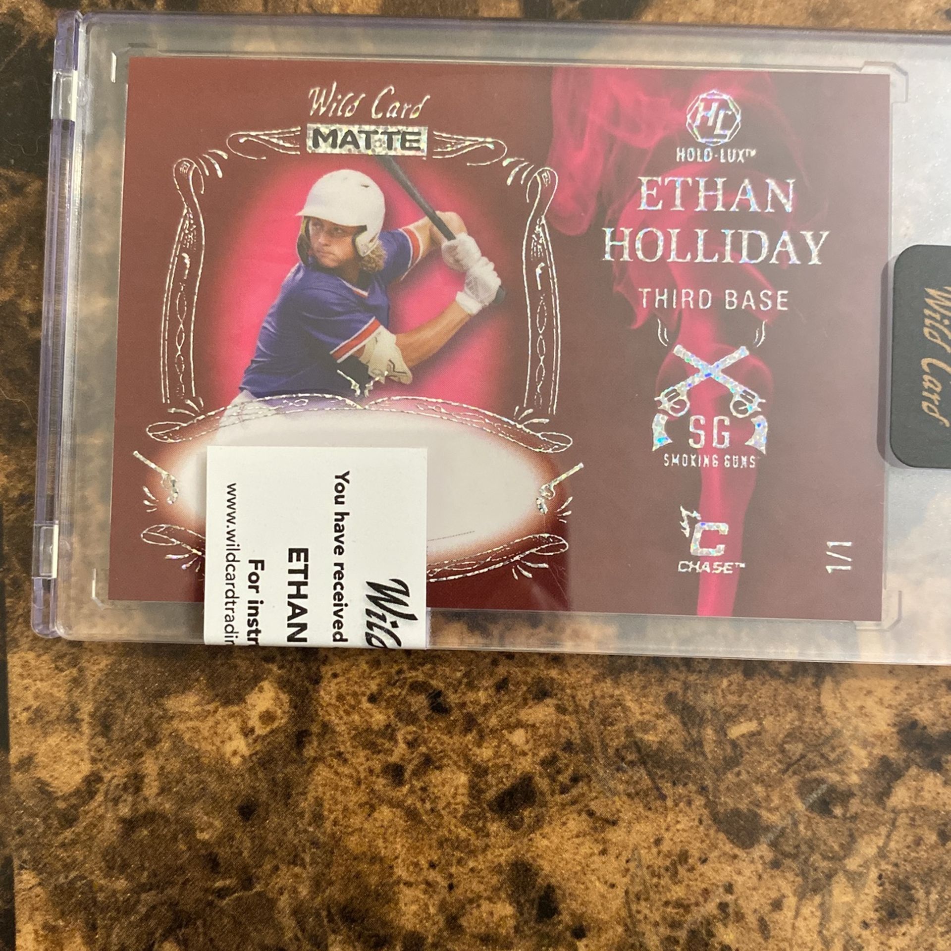 Ethan Holliday 1/1 WILD CARD MATTE AUTO for Sale in Fresno, CA - OfferUp