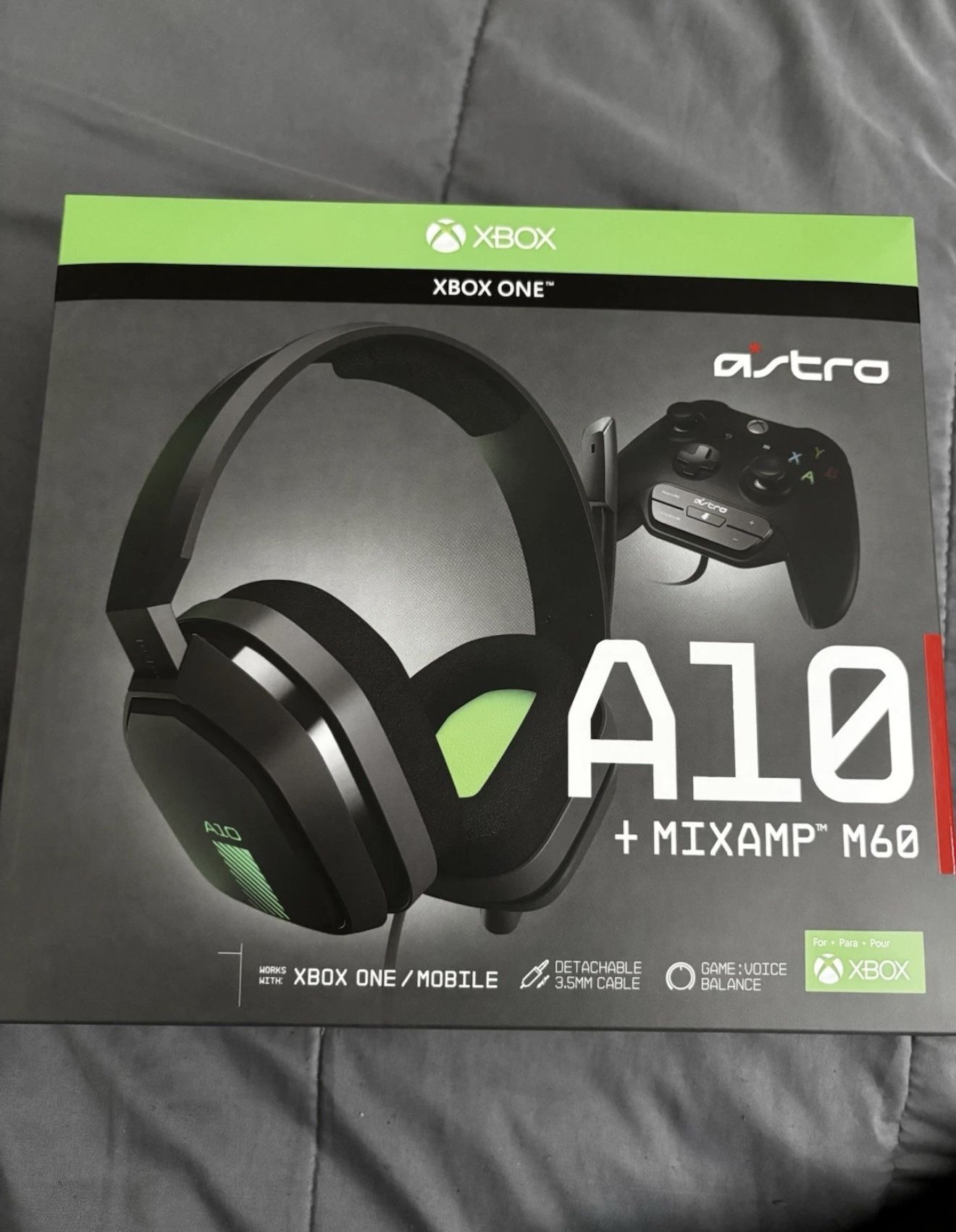 Logitech Astro A10 Headset + MixAmp M60 Xbox One - Sealed for Sale in ...