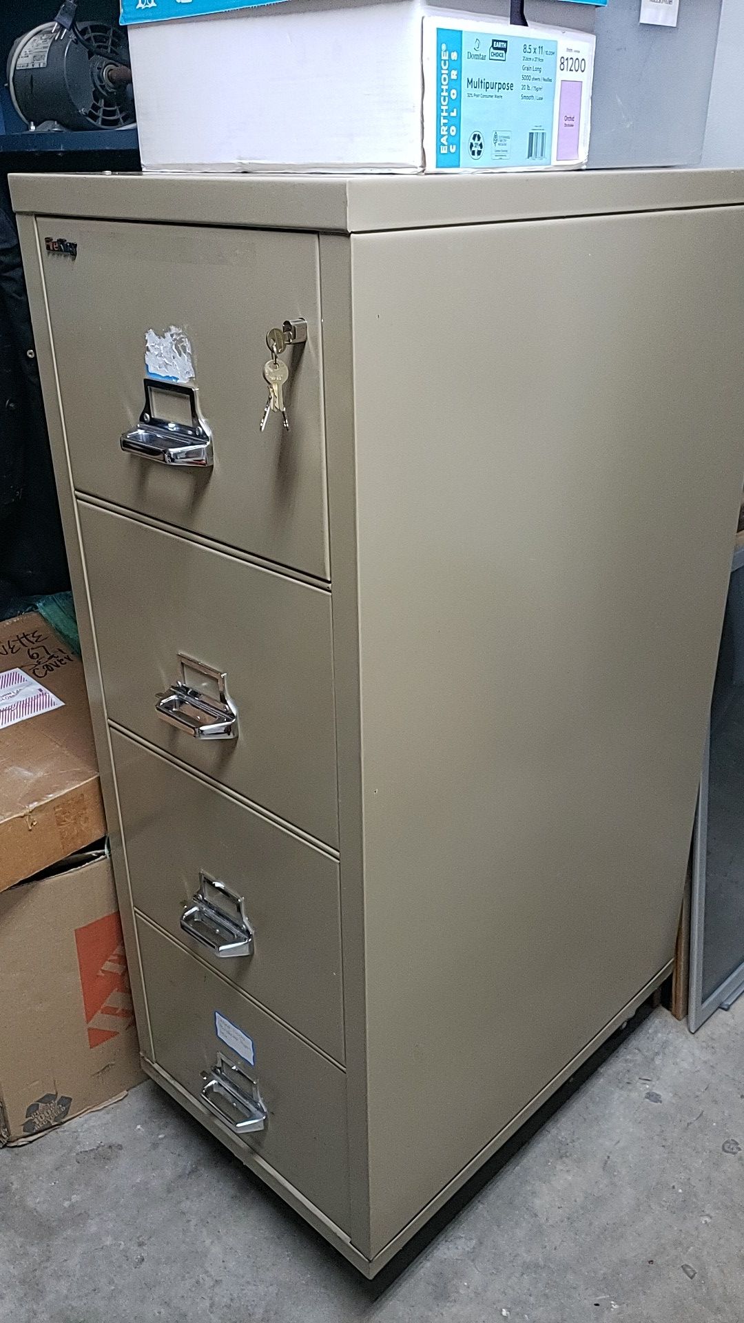 FireKing Fire Safe File Cabinet with Keys $999. obo for Sale in Hialeah ...