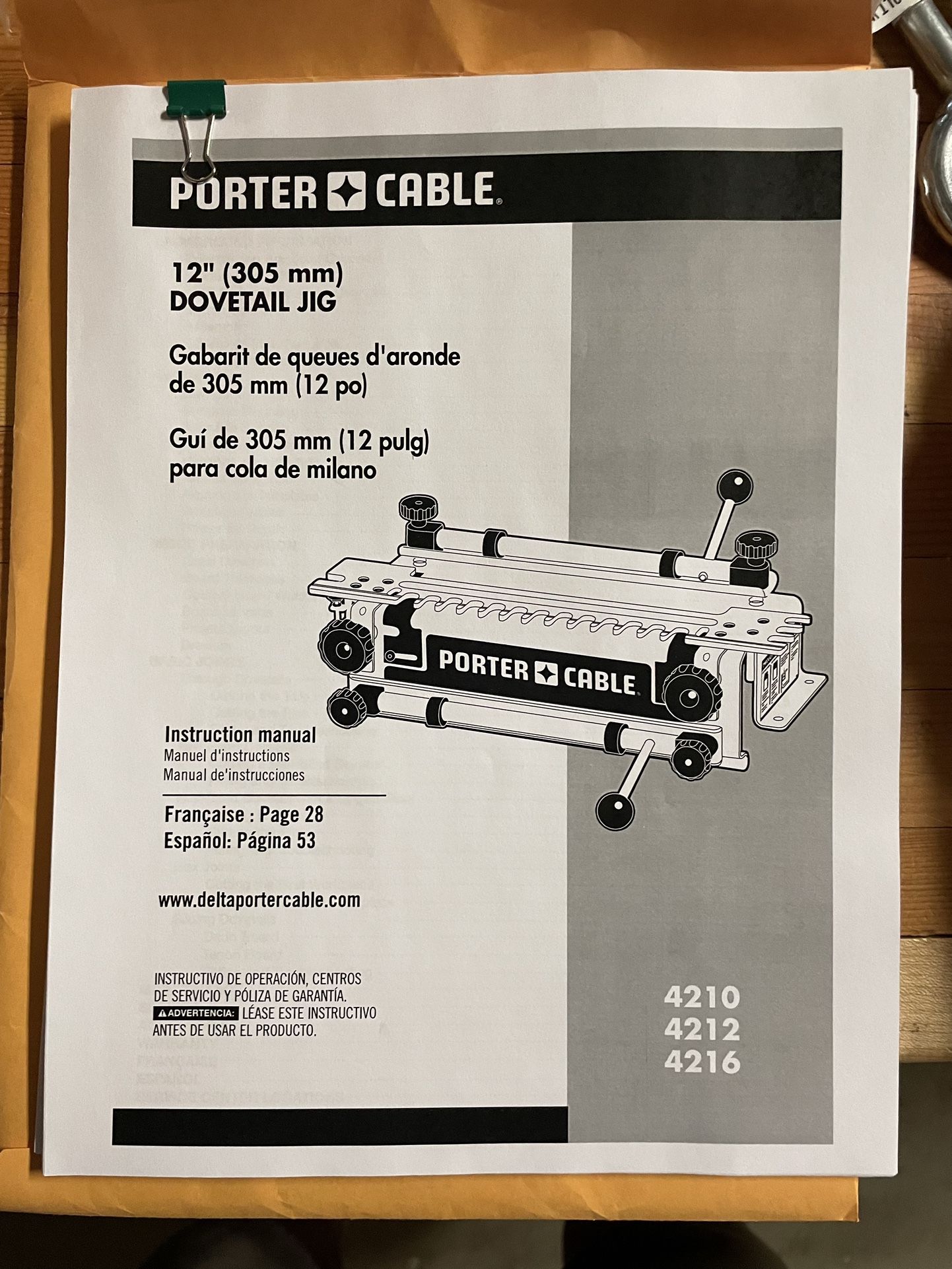 Porter Cable Dovetail Jig