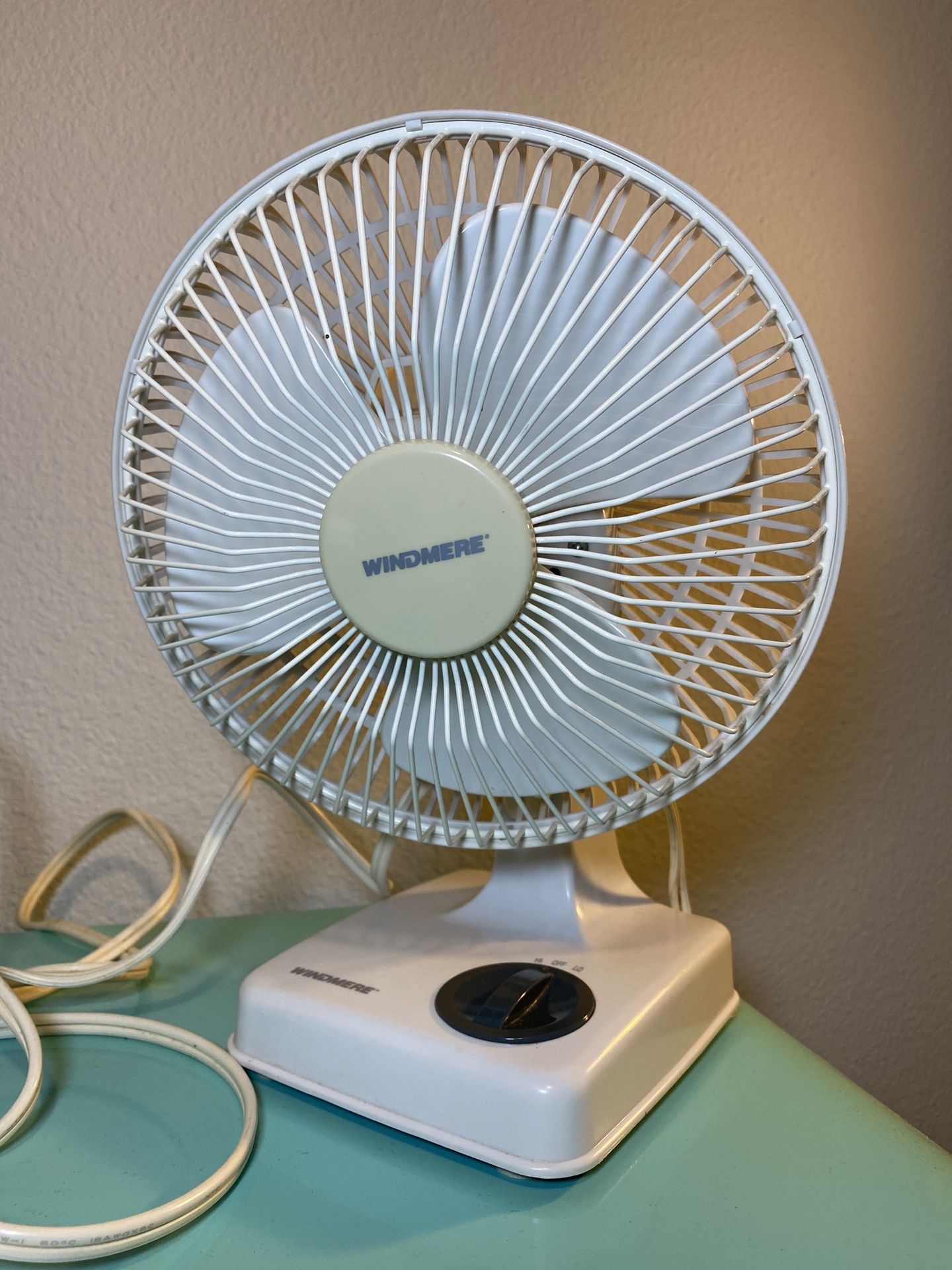 Vintage Fan Windmere 6” 2 Speed NR-7 Oscillating Table / Desk Fan for ...